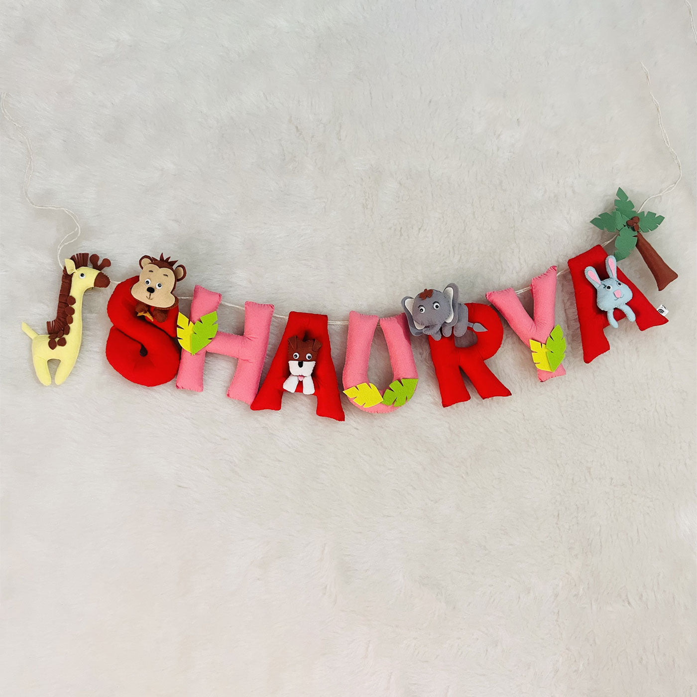 Handcrafted Personalized Jungle Theme Bunting For Kids – Zwende