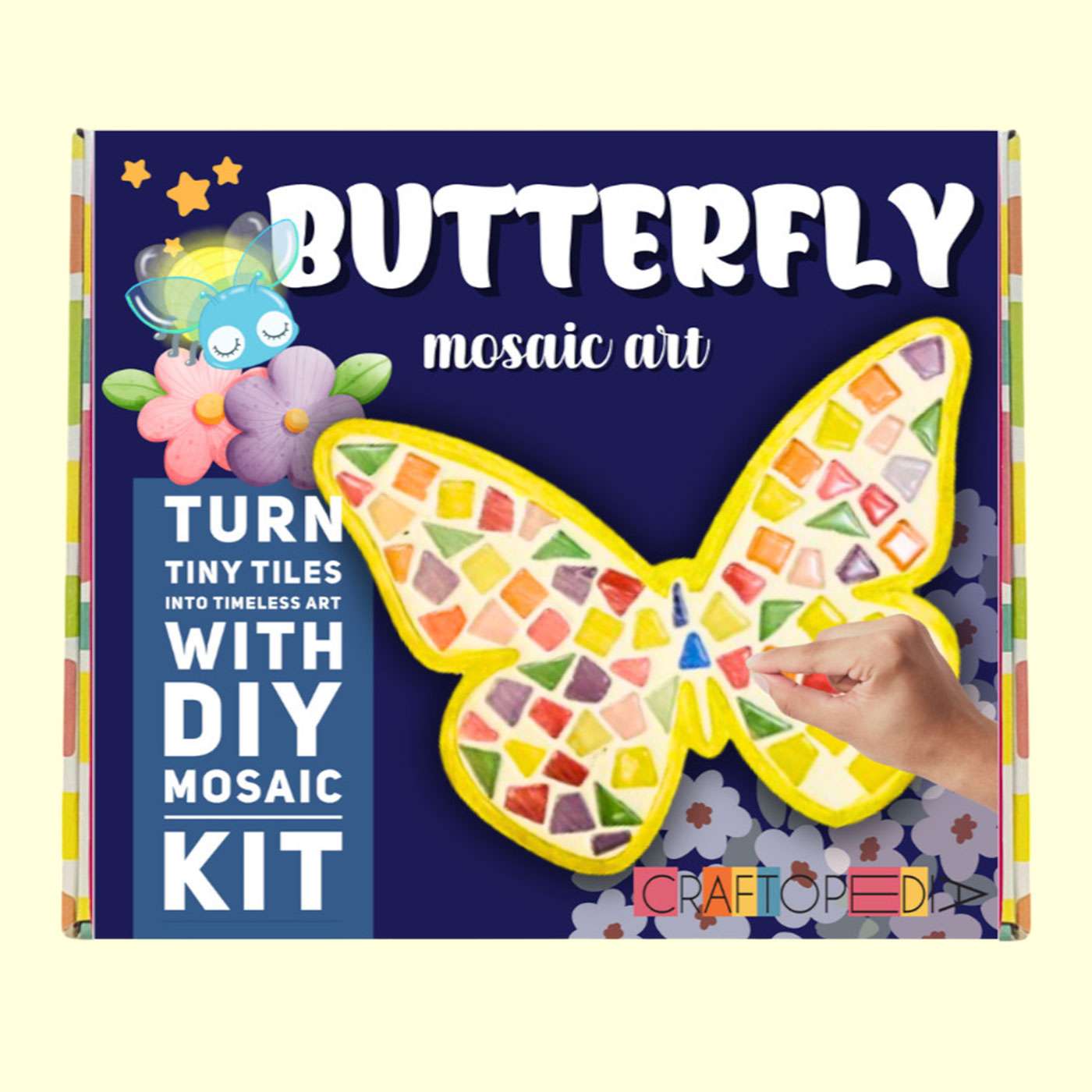 Buy Butterfly Theme Mosaic Art DIY Kit Online On Zwende