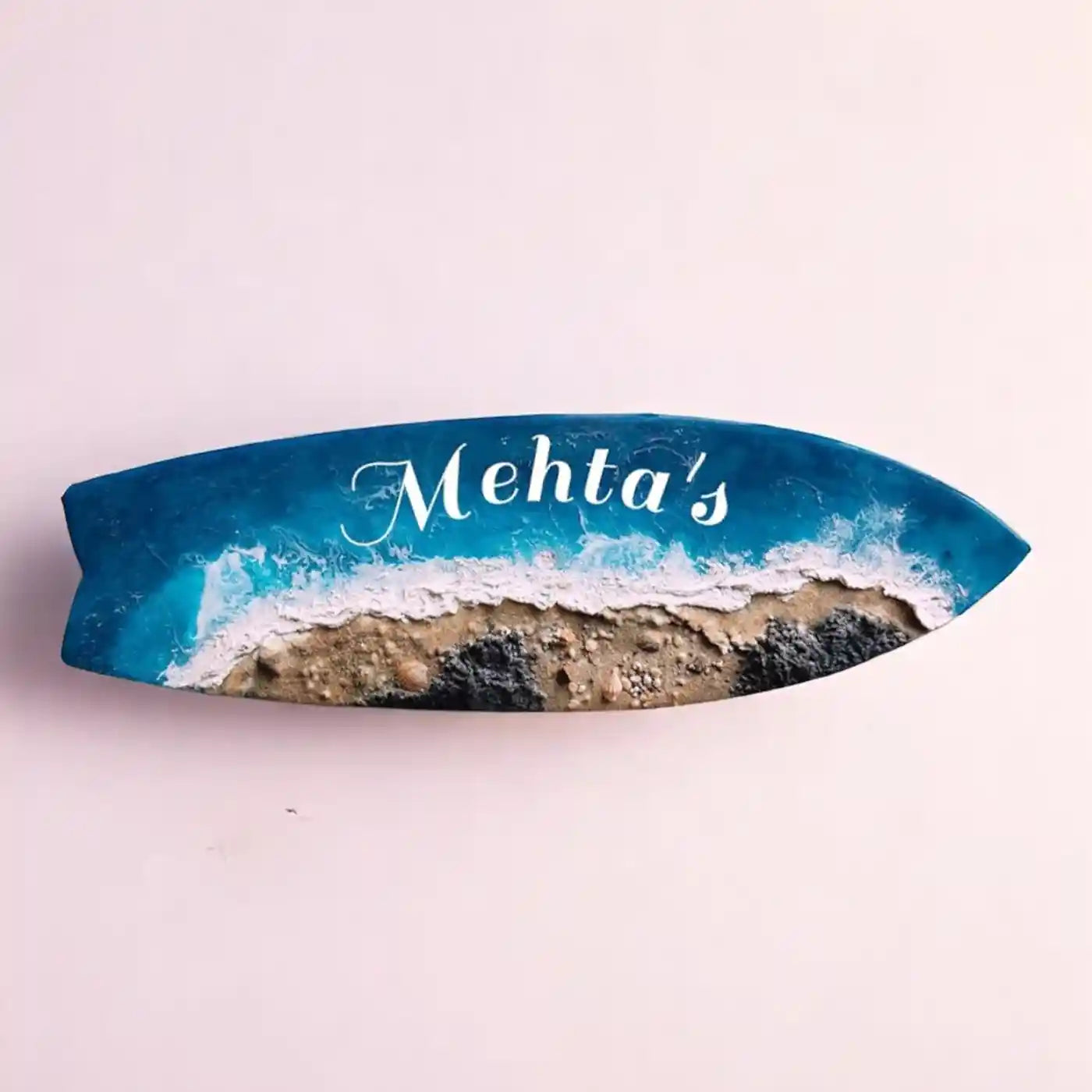 Buy Personalized Surfboard & Beach Theme Resin Name Plate Online On Zwende
