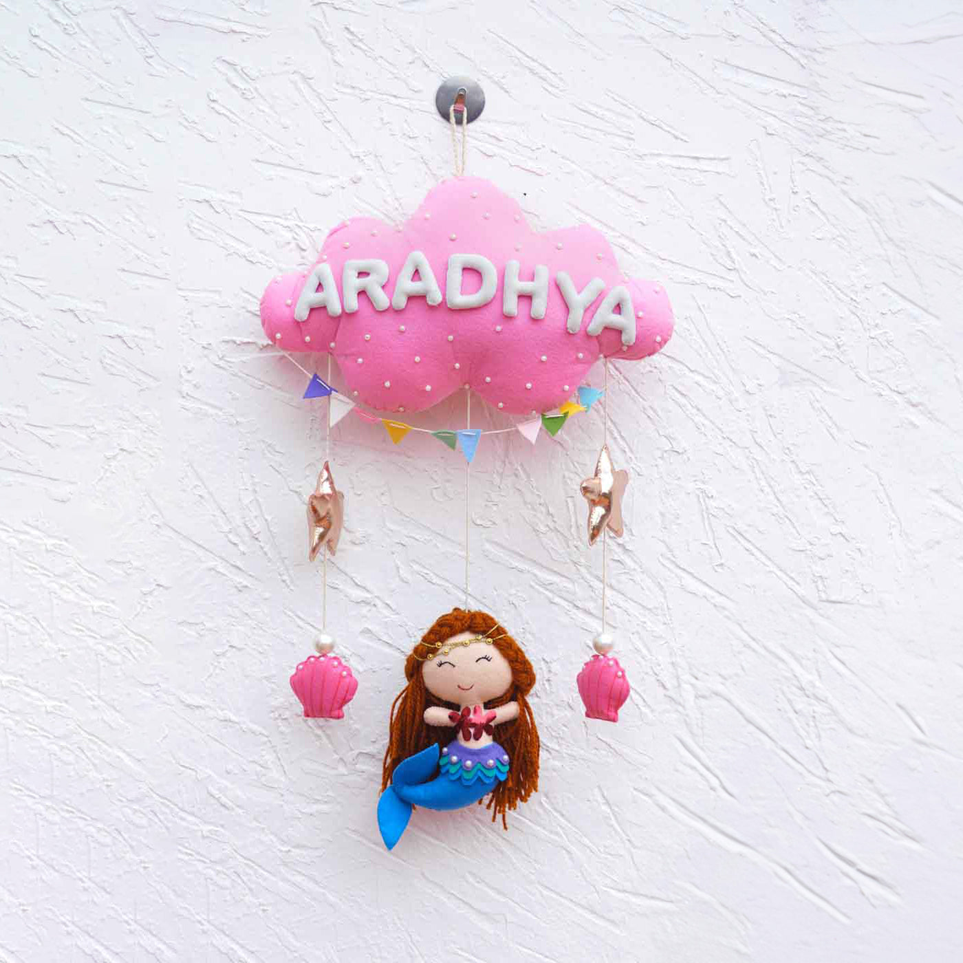 Buy Handcrafted Personalized Mystique Mermaid Cloud Theme Name Plate ...