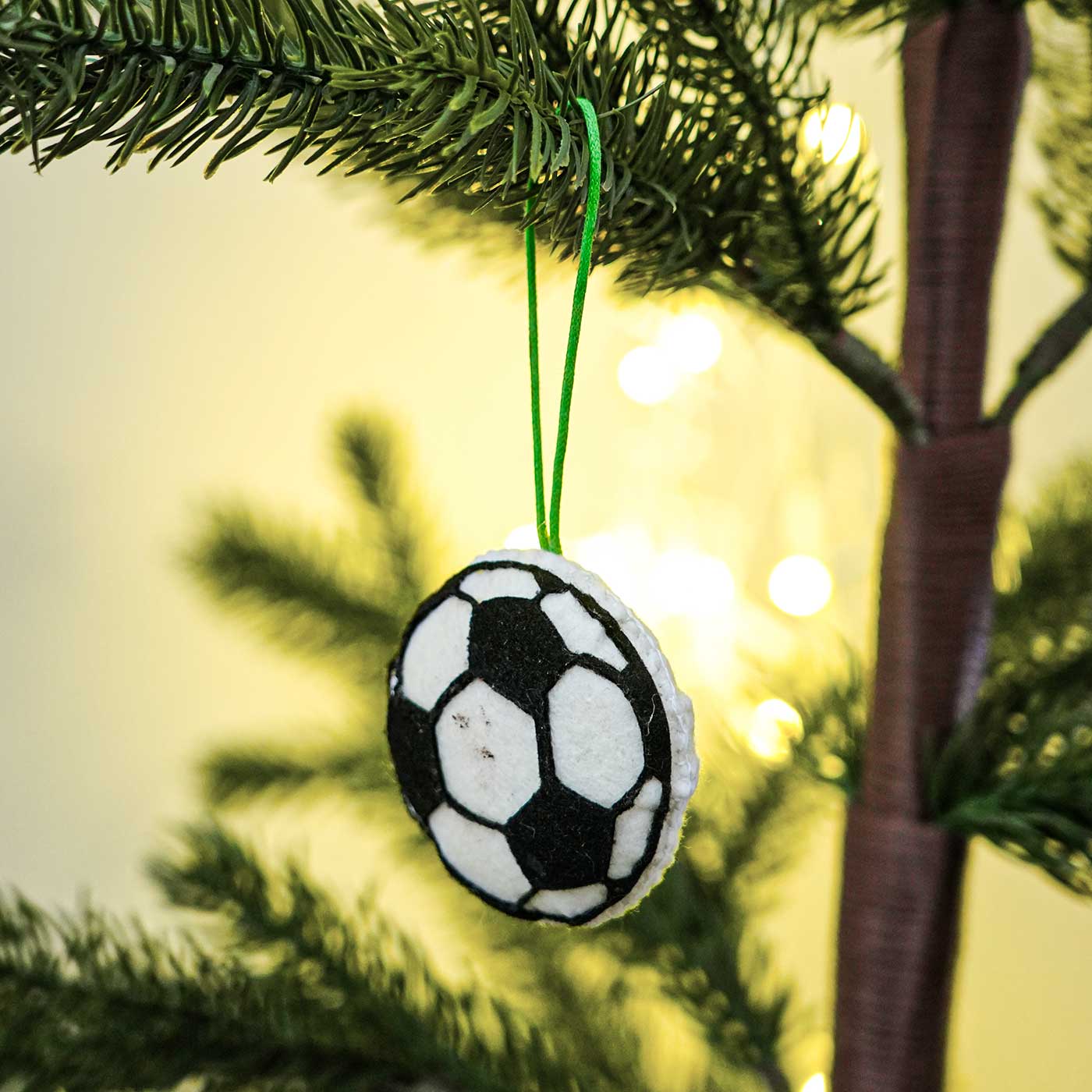 Buy Handmade Football Kids Felt Ornament For Christmas Tree Decoration ...