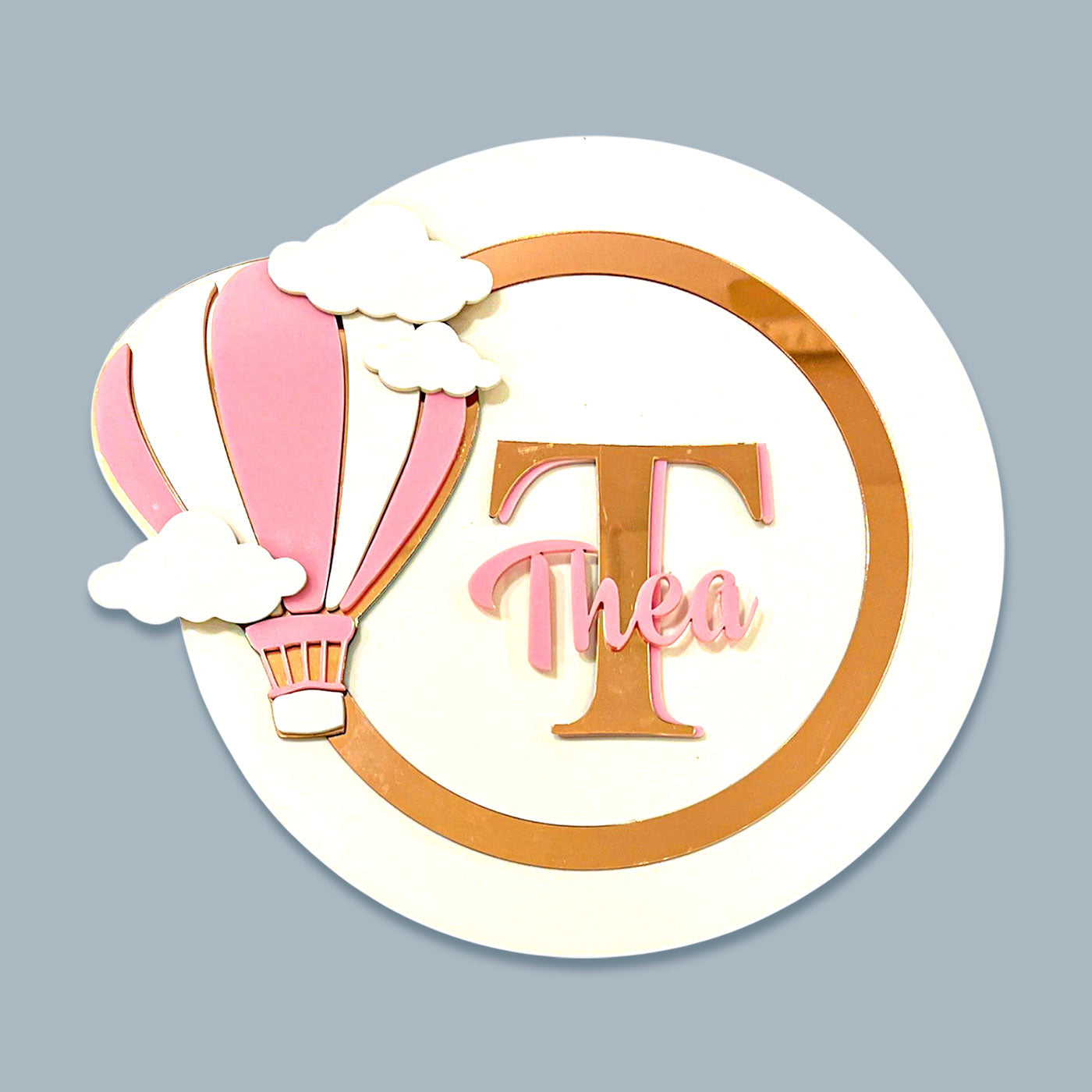 Buy Personalized Hot Air Balloon Theme Acrylic Kids Name Plate Online ...