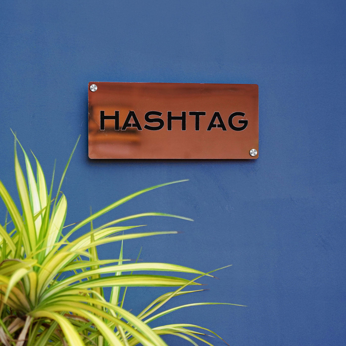 Buy Personalized Weatherproof Elegant Rectangle Stainless Steel Name ...