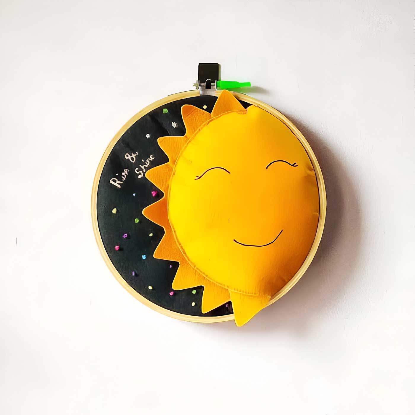 Buy Rise And Shine Themed Felt Wall Hoop Online On Zwende