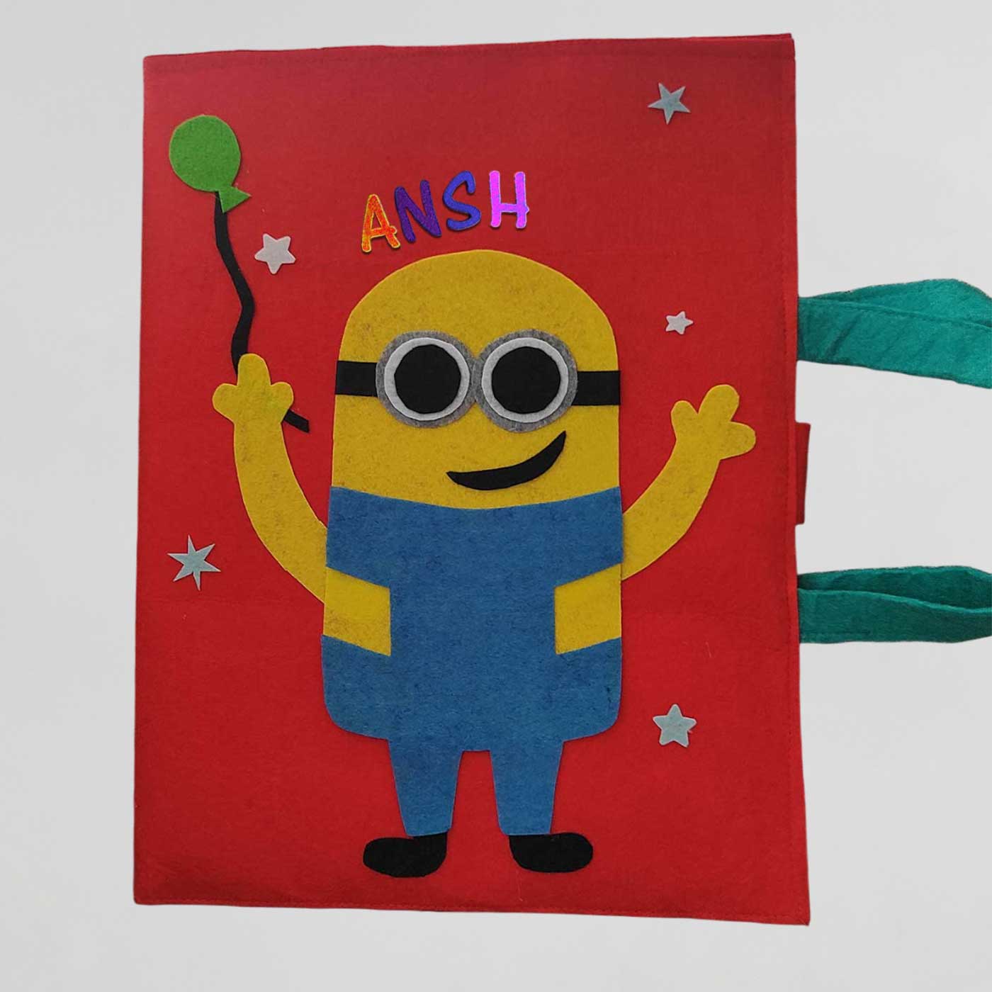 Buy Personalized Handmade Minion Theme Felt Kids Craft Folder Online On ...