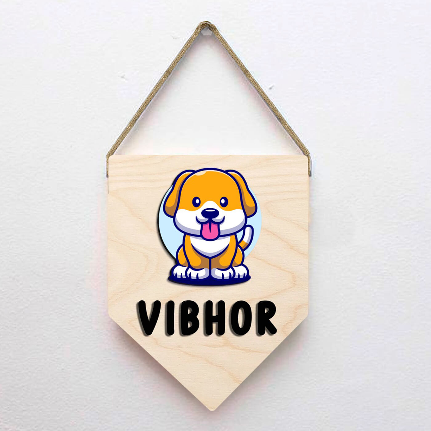 Buy Kids Dog Themed 3D Name Plate Online On Zwende