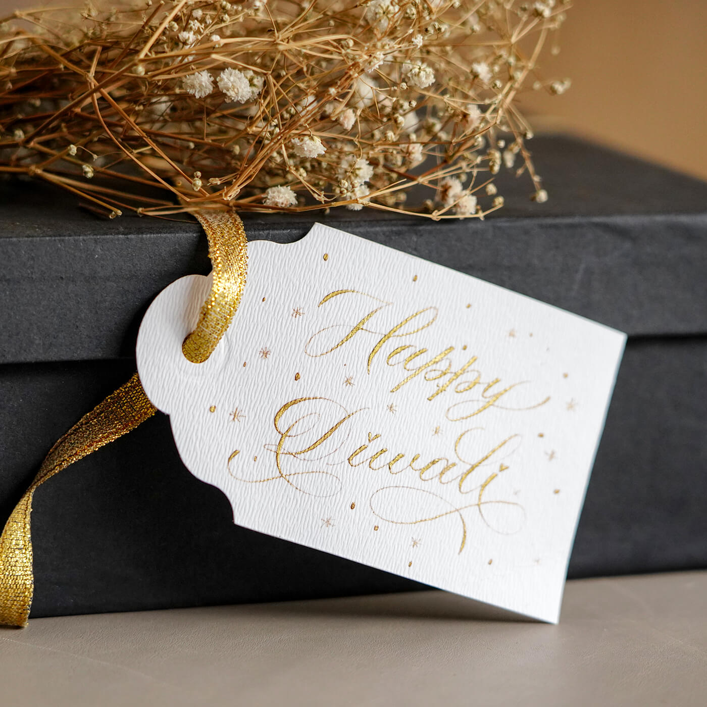 Buy Handwritten Gift Tags (Set of 8) - Happy Diwali Online On Zwende
