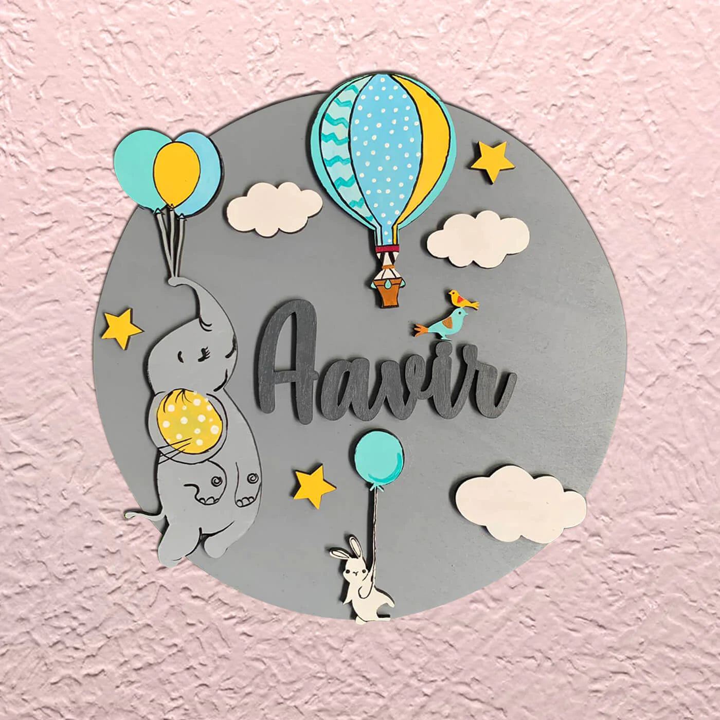 Animal Theme Kids Name Plates - Custom Designs for Home - Zwende