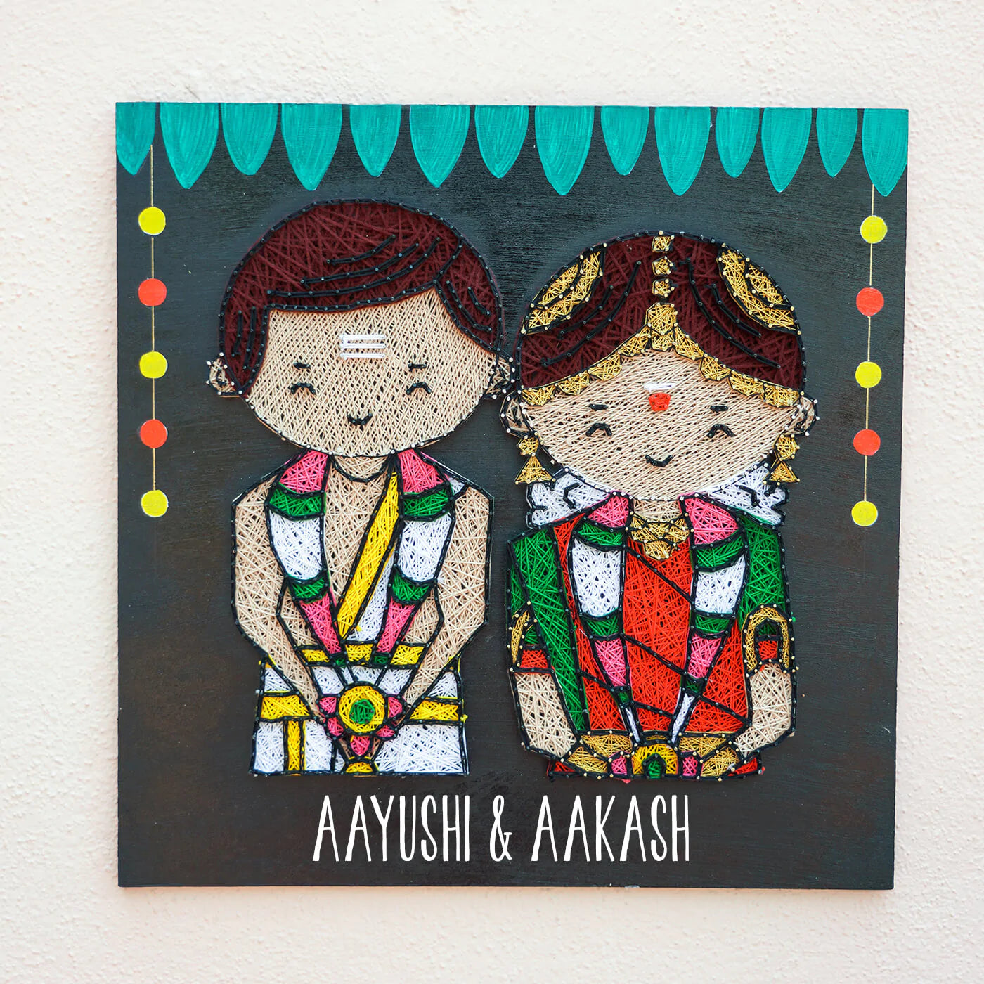 String Art Character Name Plates - Custom Designs for Home - Zwende