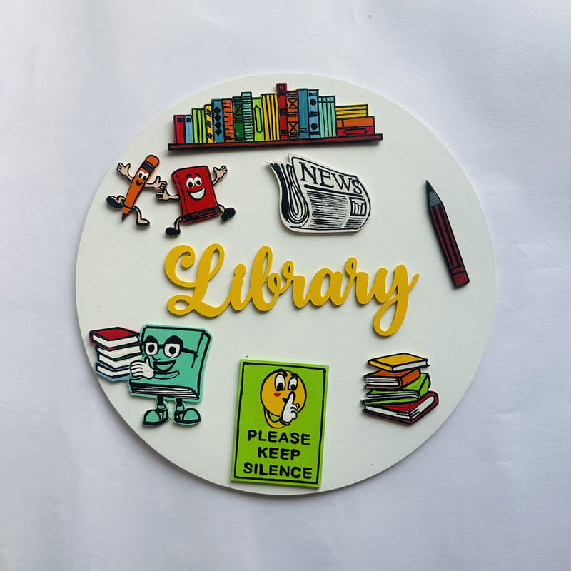 Personalized ''Kids Fav Subject'' MDF Nameplate for Schools & Playroom ...