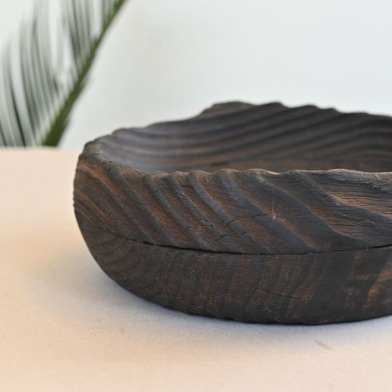 Japanese Yakisugi Pine Wood Charred Bowl – Zwende