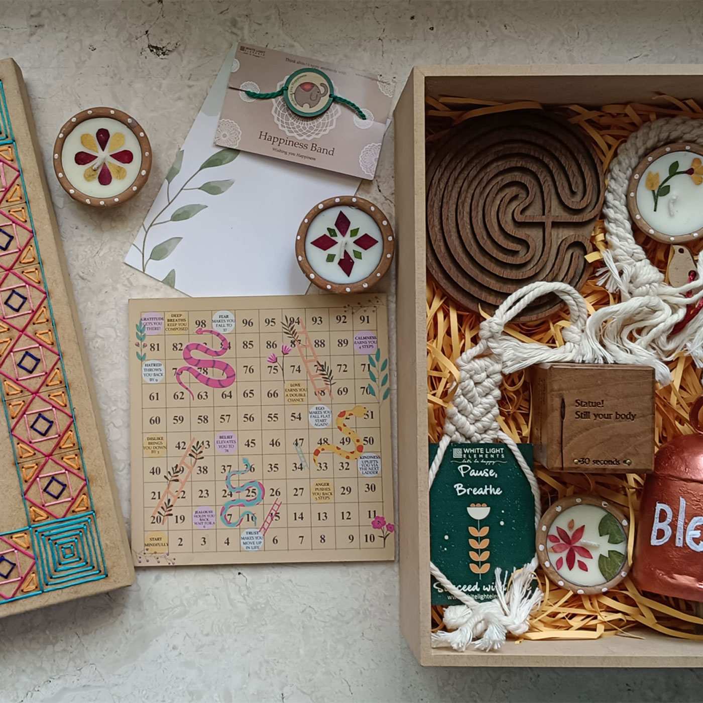 Buy Snakes and Ladders & Labyrinth Paradise Festive Hamper Online On Zwende