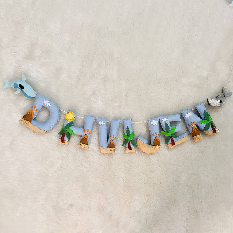 Handcrafted Personalized Beach Theme Bunting For Kids – Zwende