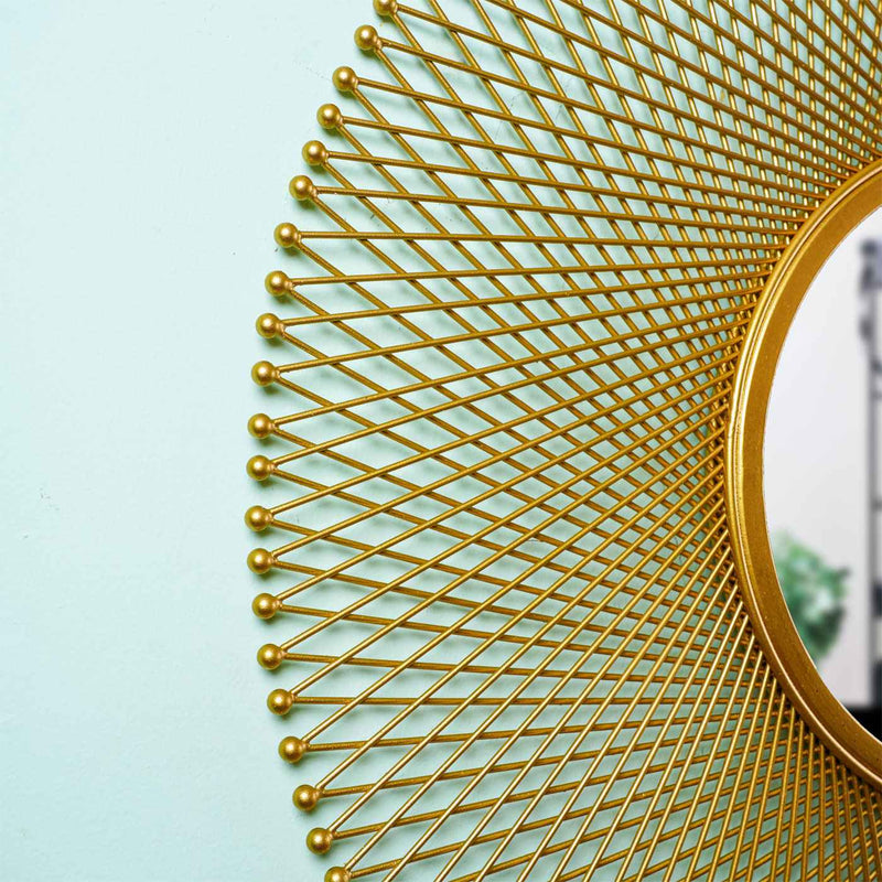 Gold Arabic Style Mirror I 28 Inches – Zwende