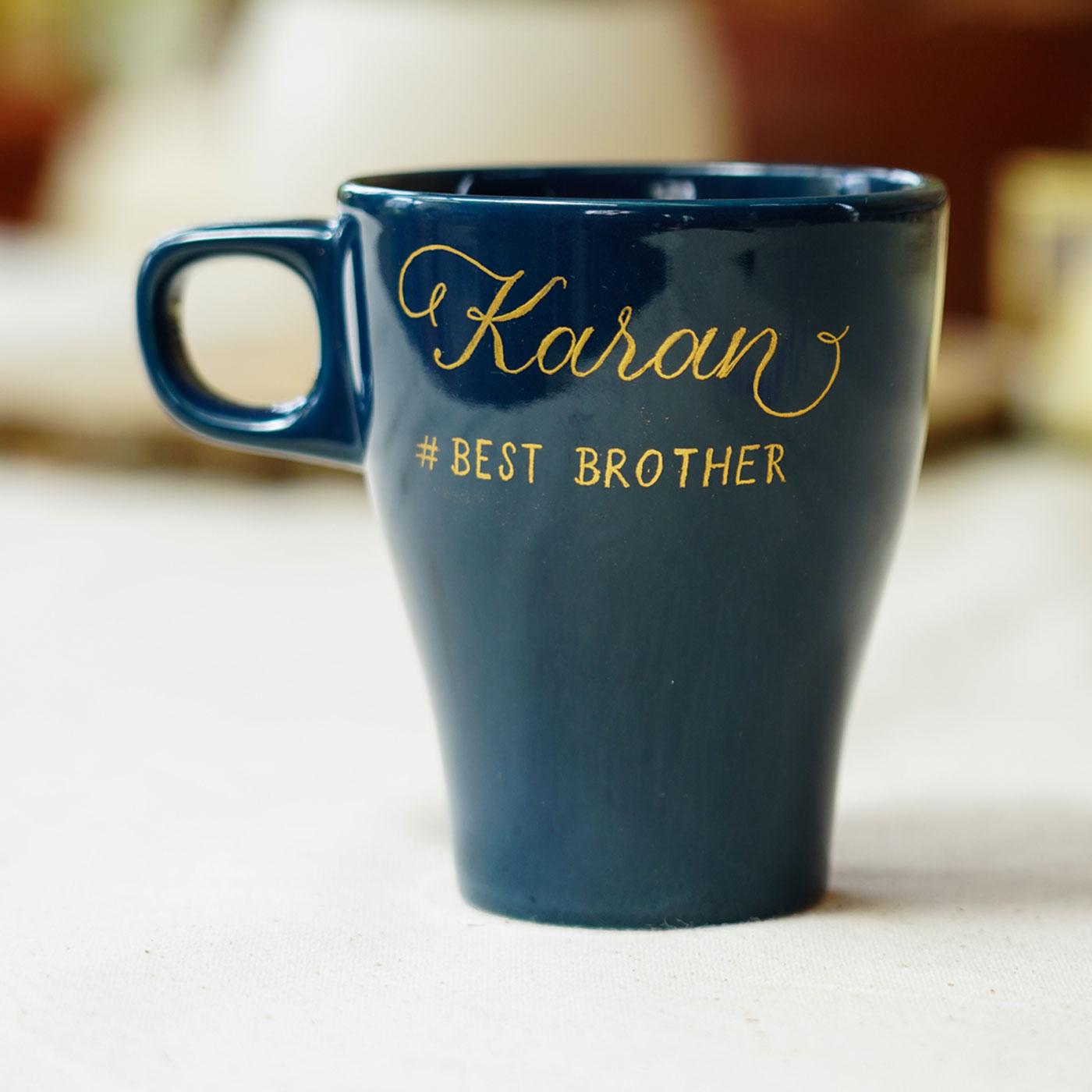 Buy Personalized Coffee Mug with Calligraphy Lettering Online On Zwende