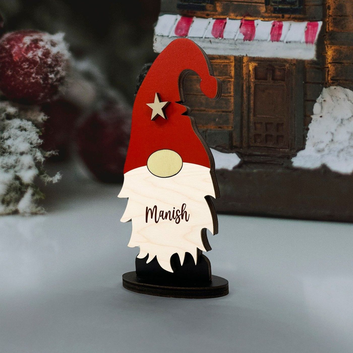Buy Handcrafted Personalized Santa Wooden Table Decor For Christmas ...