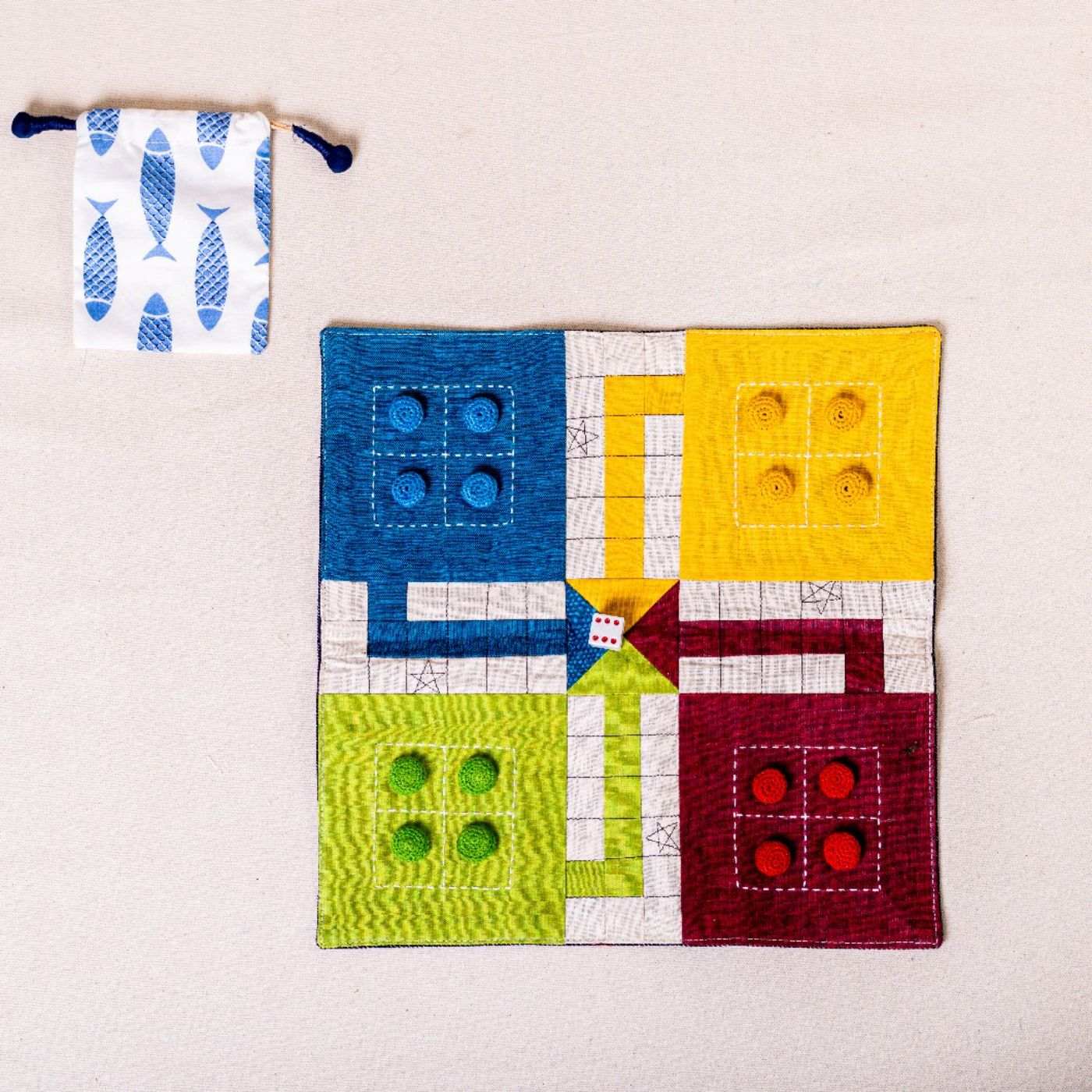 Buy Eco-friendly Cotton Ludo Game Set For Kids Online On Zwende