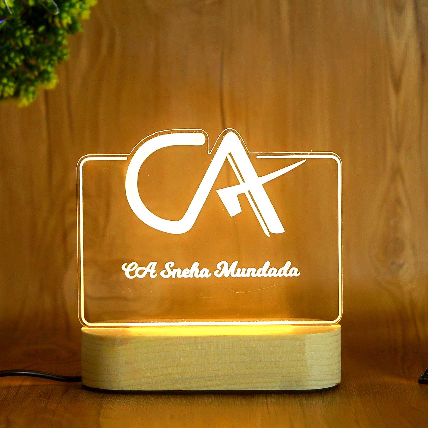 Buy Personalized Ca Theme Acrylic Name Plate Online On Zwende