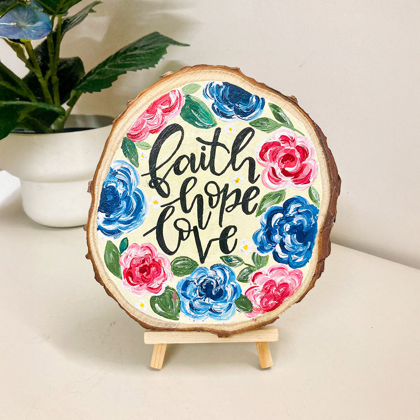 Buy Personalized Hand-Painted Rose Theme Wooden Decorative Plaque ...