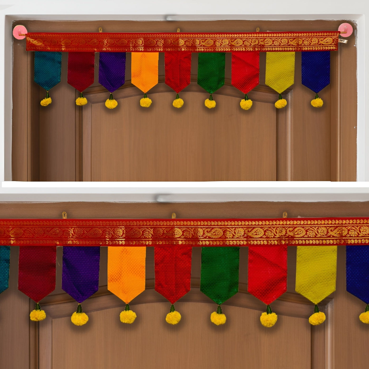 Buy 40 Inch | Handmade Khun Fabric Phool Toran Online On Zwende