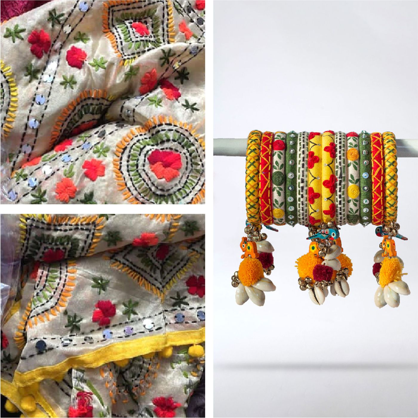 Buy Customised Handcrafted Bangles To Match Your Outfit Online On Zwende