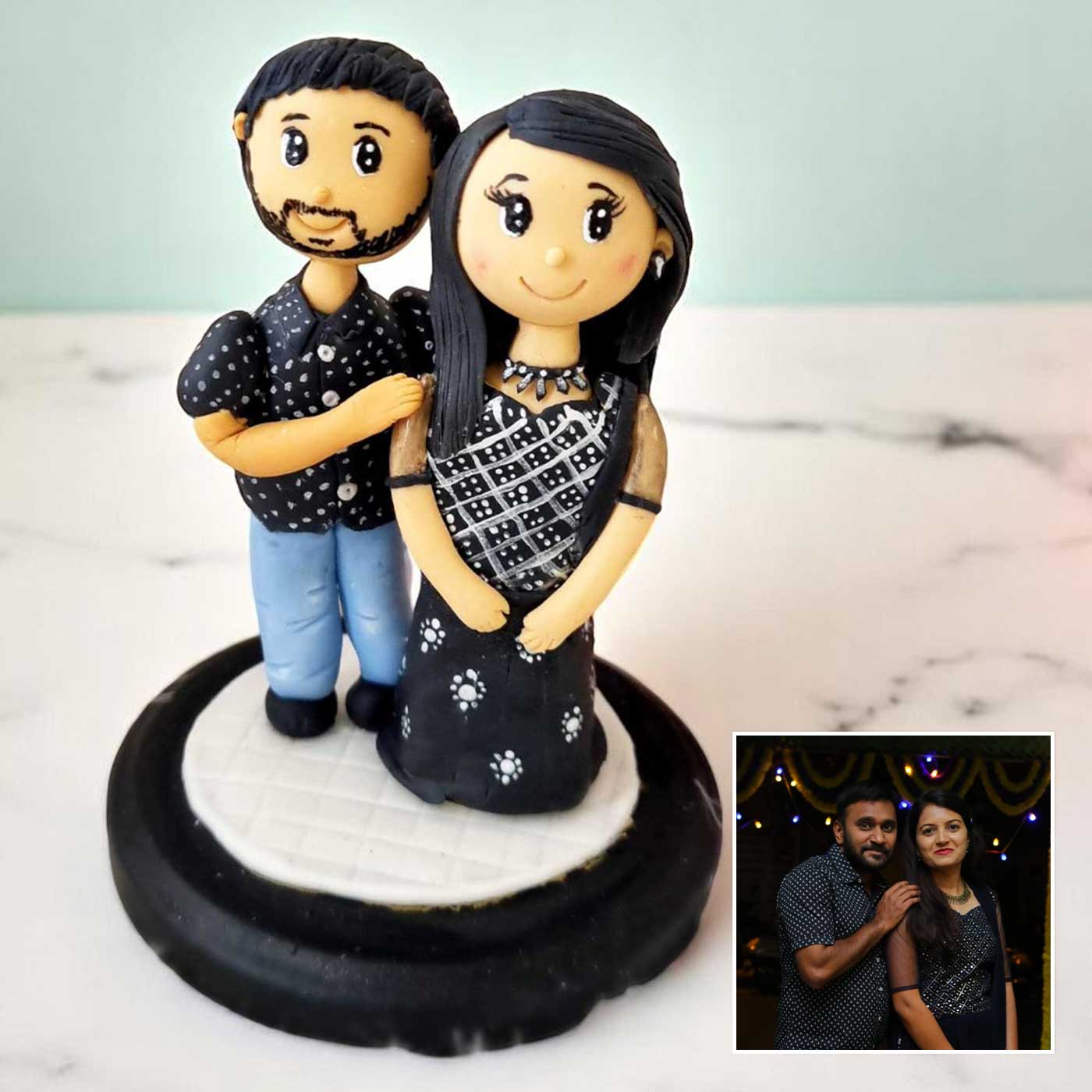 Buy Photo Personalized Miniature Clay Dolls Online On Zwende