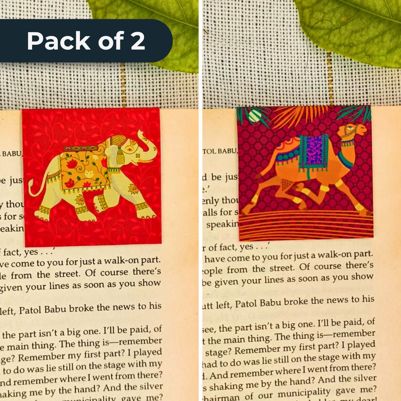 Buy Printed Royal Rajasthan Themed Bookmarks | Set Of 2 Online On Zwende