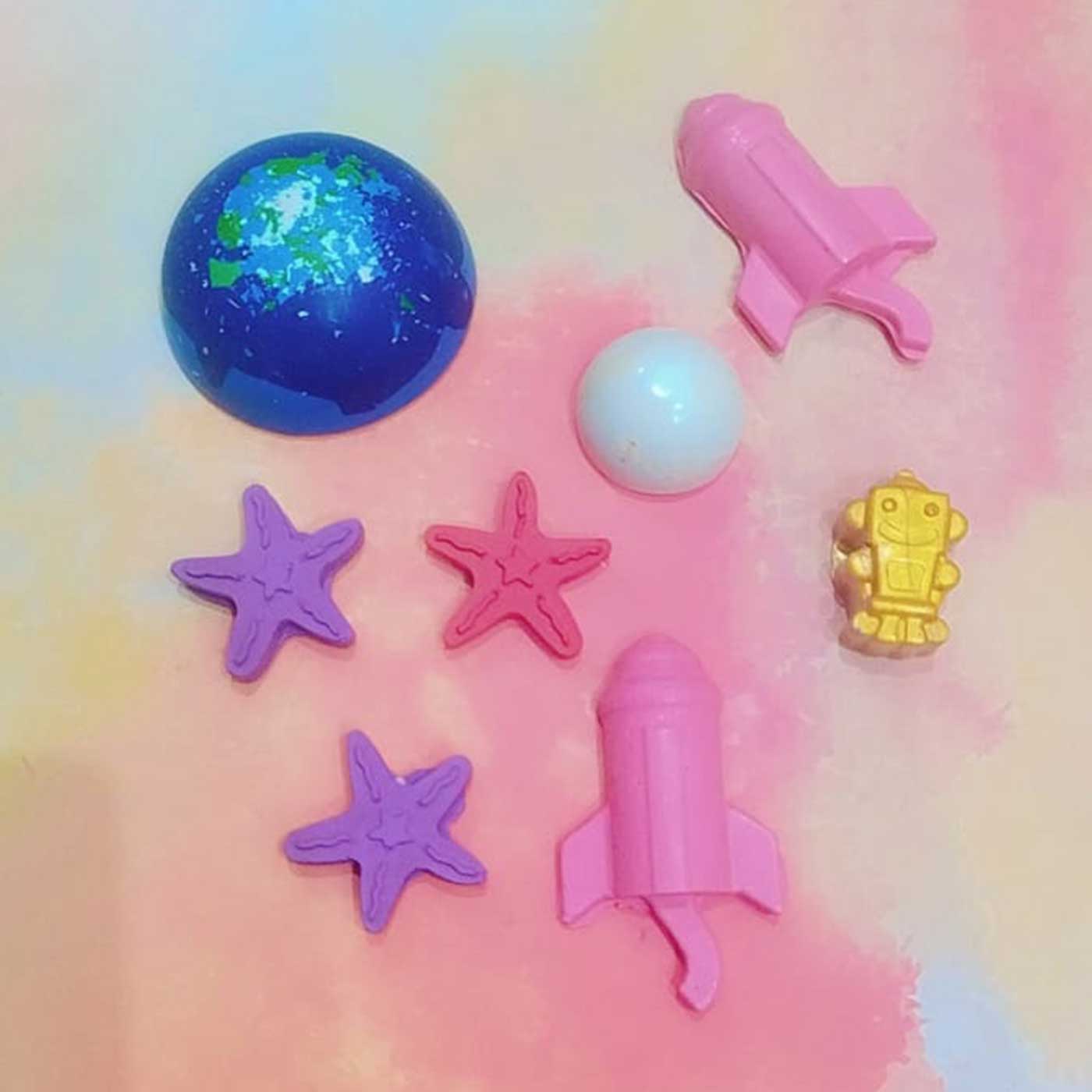 Buy Handmade Non-Toxic The Space Crayons | Set Of 6 Online On Zwende