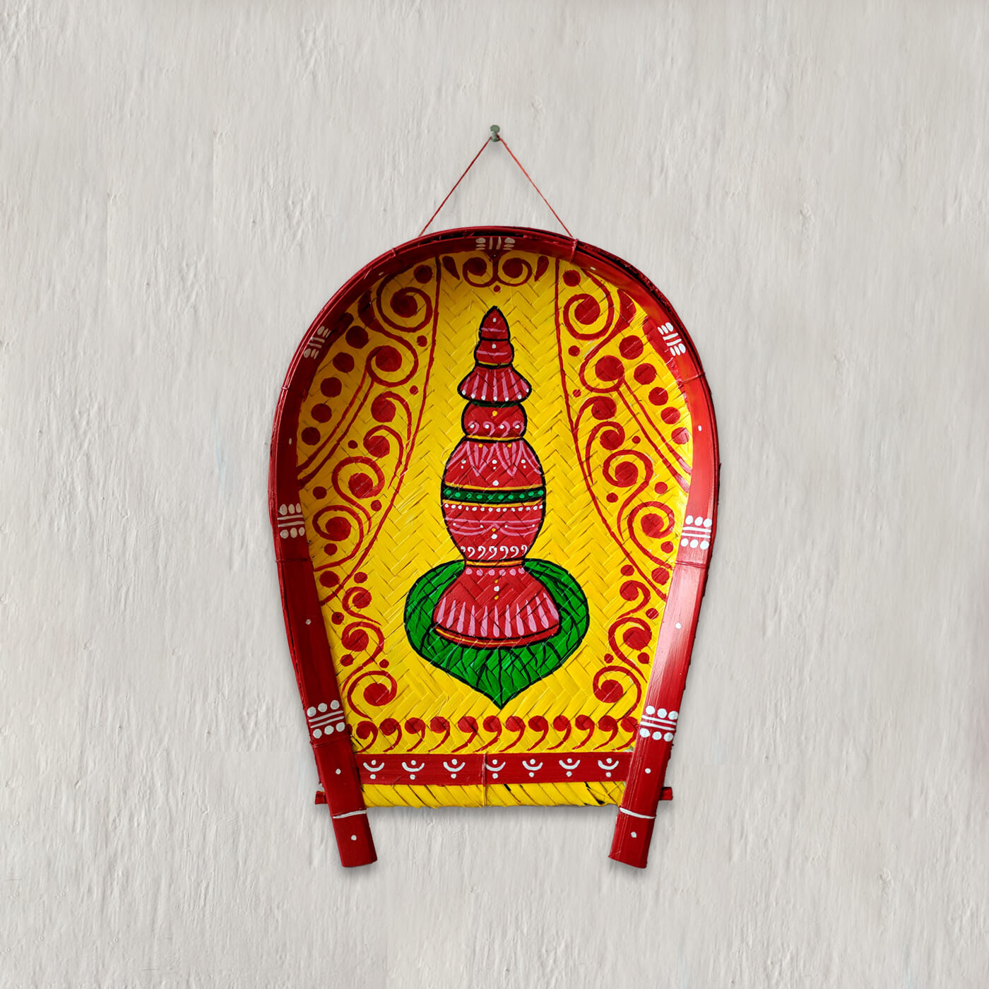 Buy Handpainted Bengali Wedding Themed Bamboo Wall Decor Online On Zwende