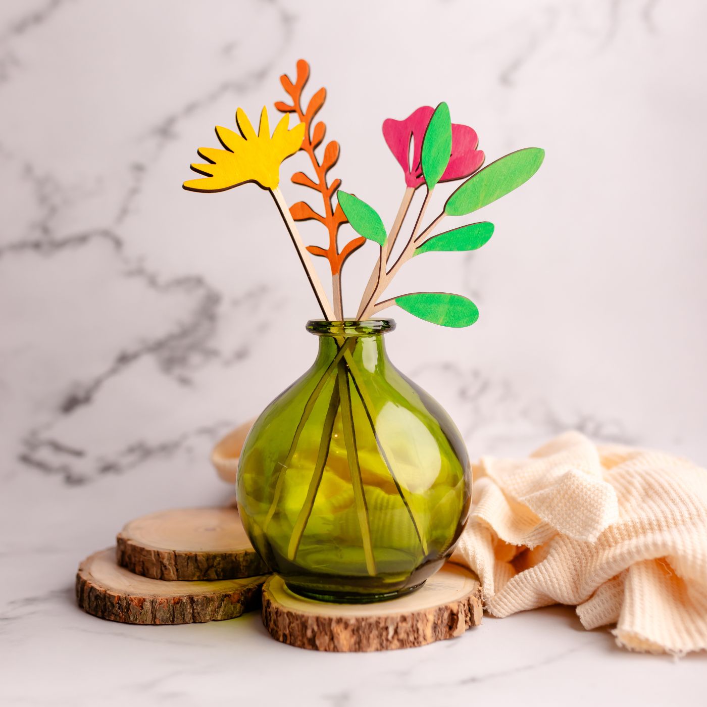 Buy Handmade Forever Floral Bouquet Paper DIY Kit | Set of 9 Online On ...