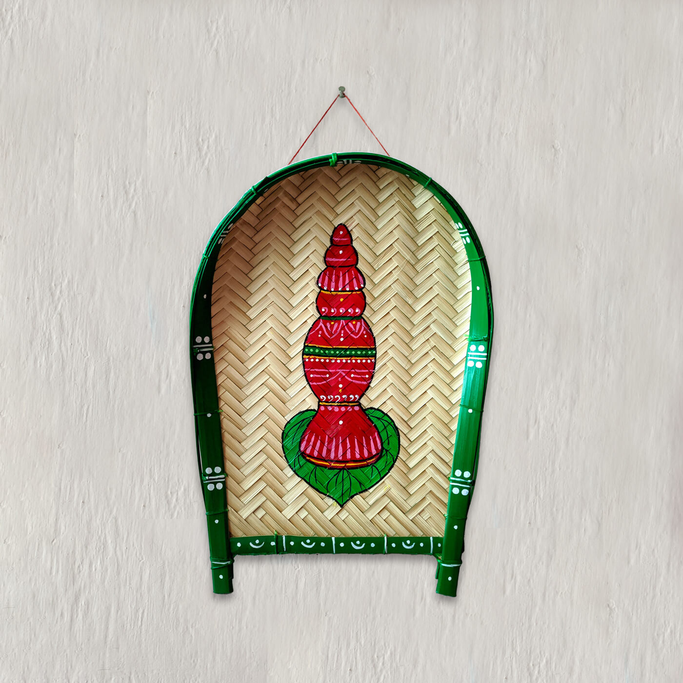 Buy Handpainted Gach Kouto Kulo Bengali Wedding Themed Bamboo Wall ...