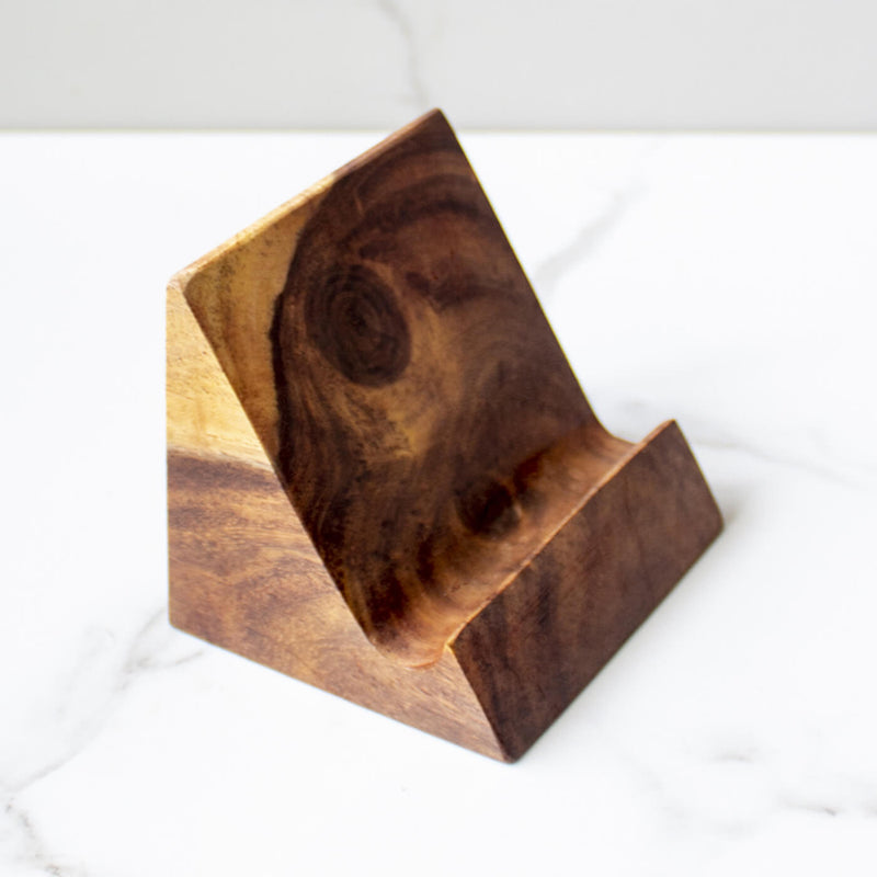 Handcrafted Rosewood Tilted Mobile Stand – Zwende