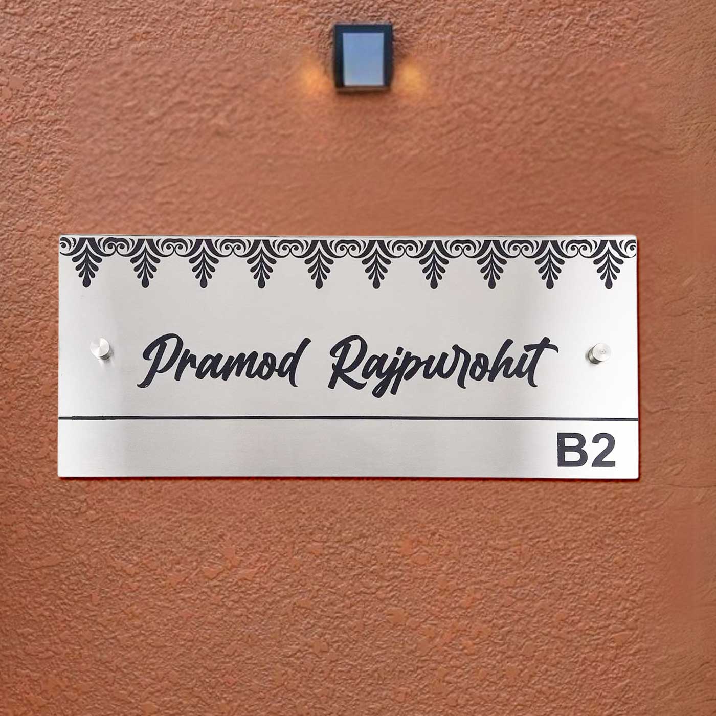 Buy Personalized Engraved Minimalist Stainless Steel Name Plate Online ...