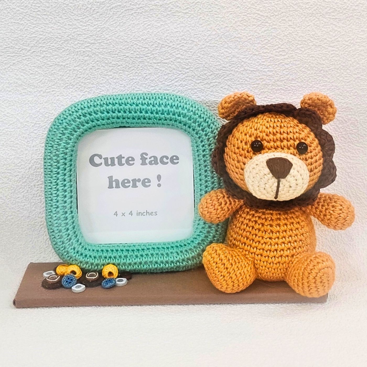 Buy Handmade Crochet Photo Frame for Kids Online On Zwende