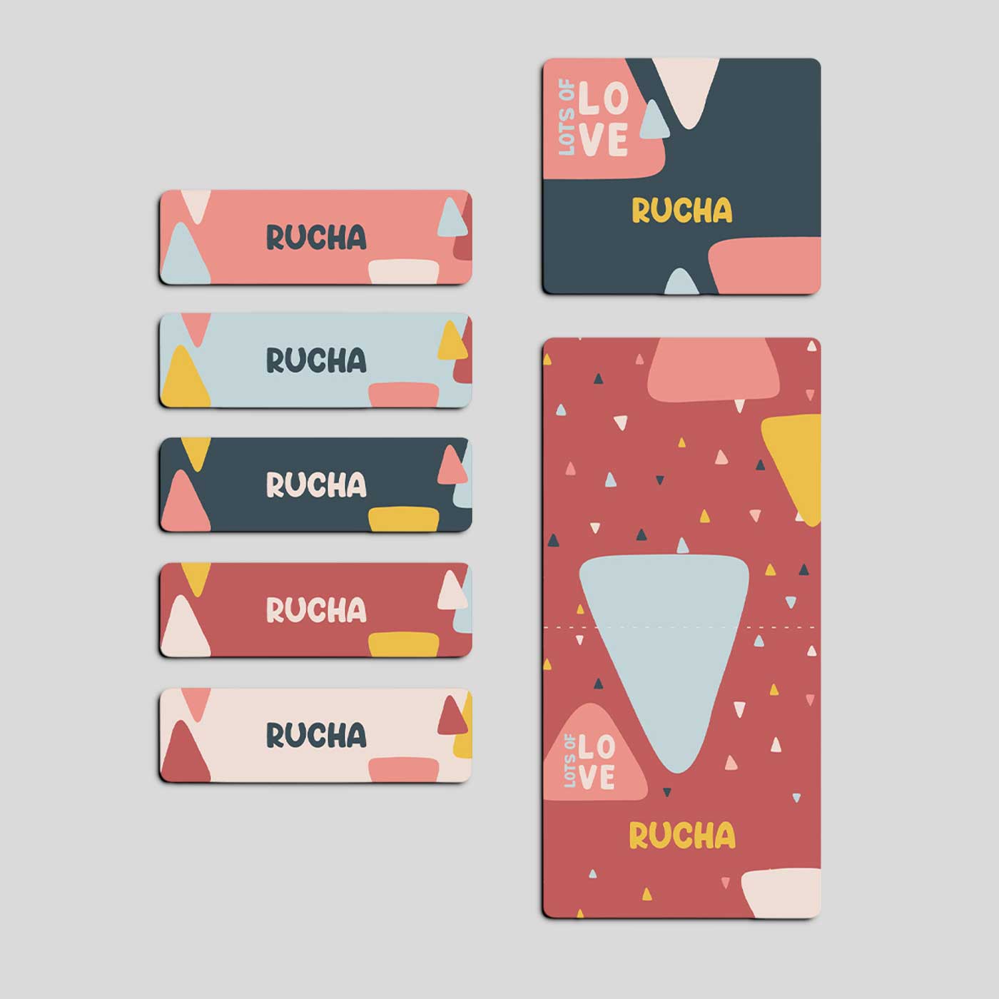 Buy Personalized Triangle Tango Theme Sticker Sheet | 40 Stickers ...