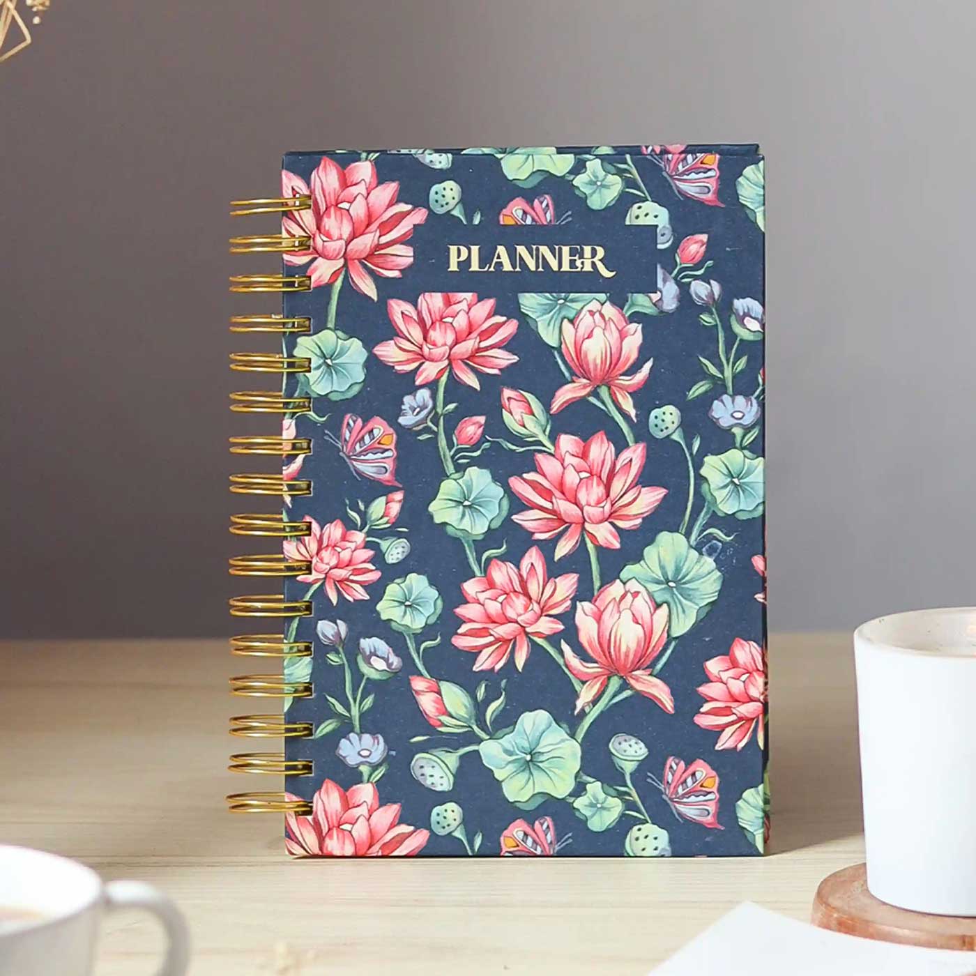 Buy Handmade Kamal Blue Undated Planner | 120 Pages Online On Zwende