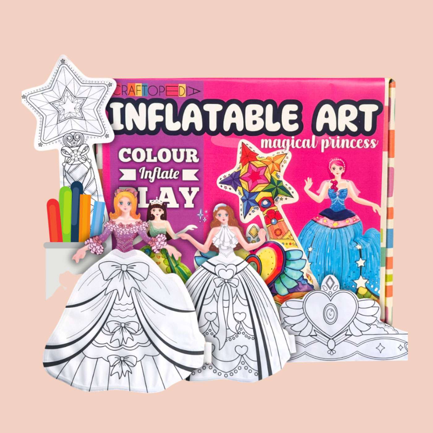 Buy Inflatable Magical Princess Theme Painting DIY Kit Online On Zwende