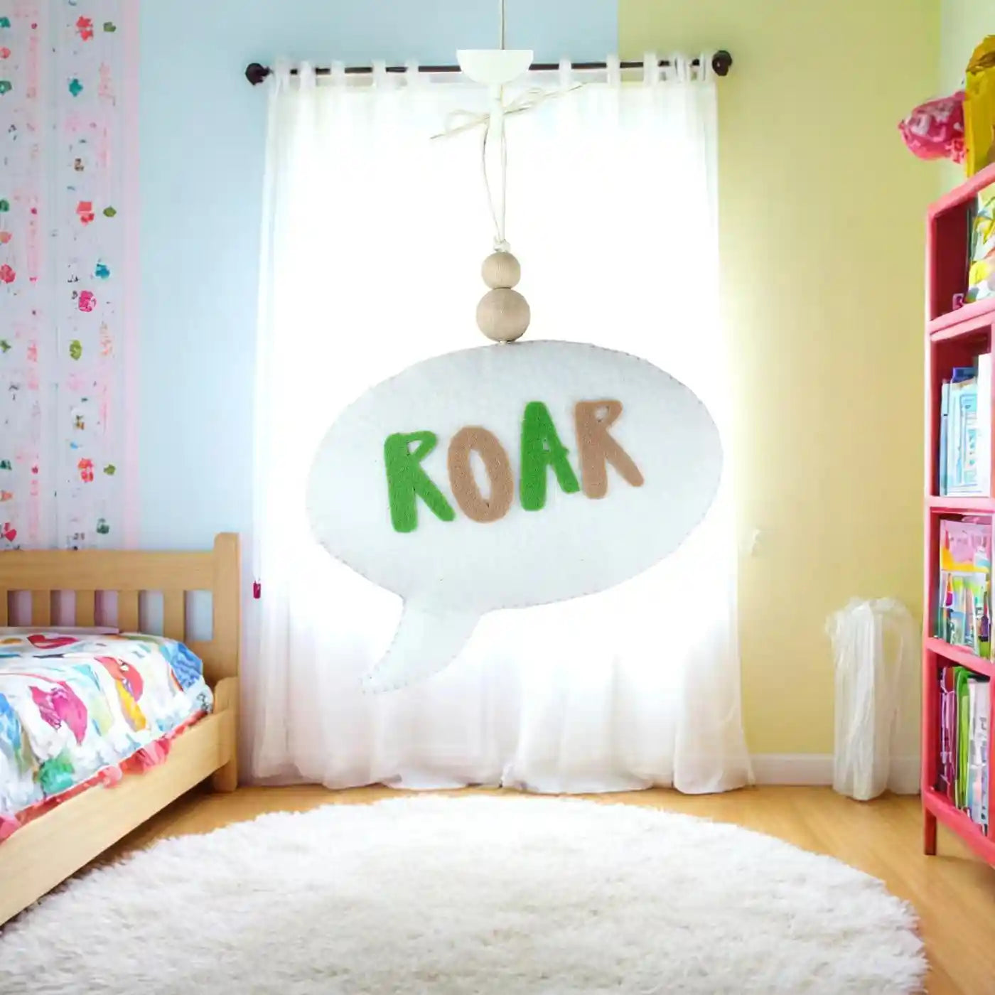 Buy Handmade "Roar" Speech Bubble Theme Felt Hanging For Kids Online On ...
