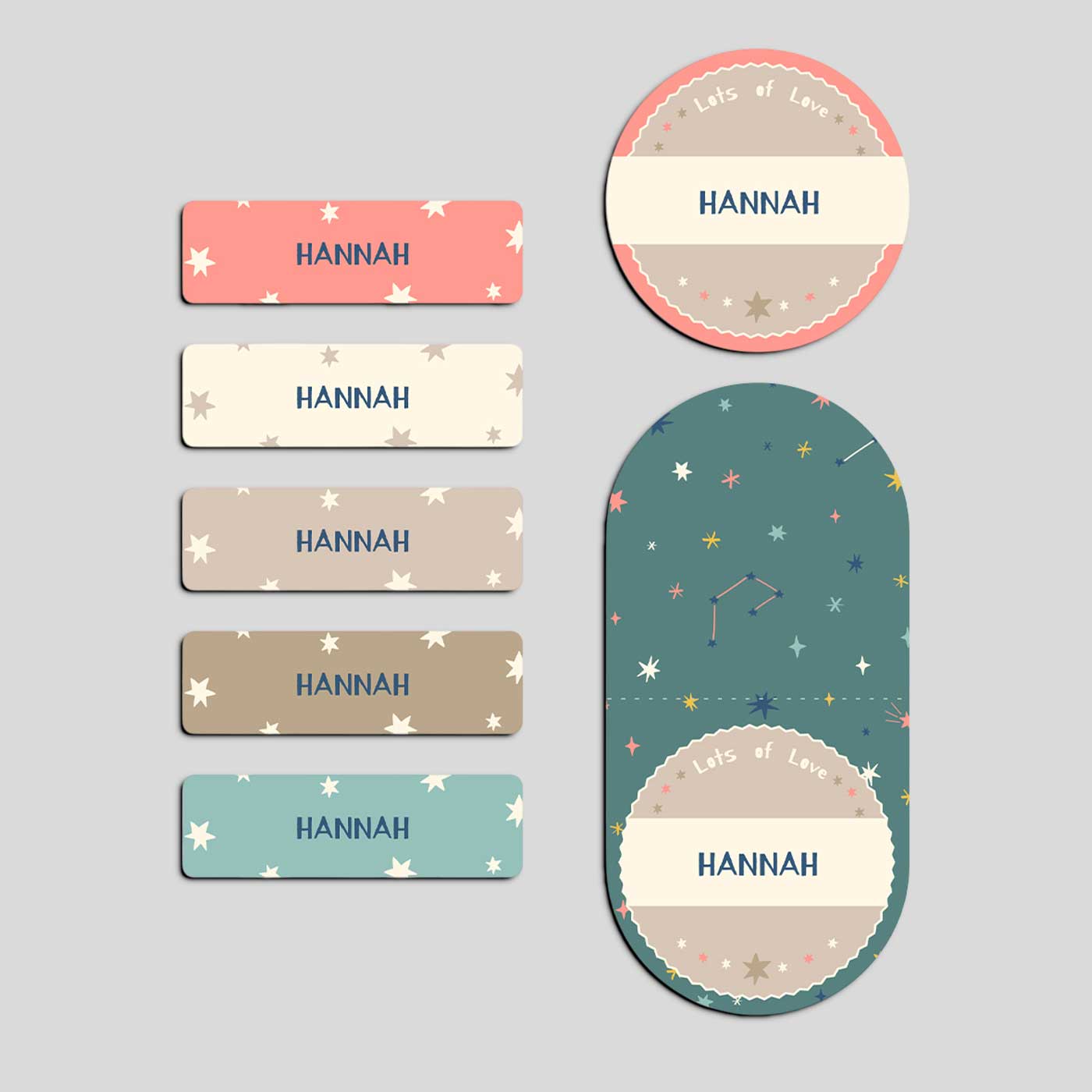 Buy Personalized Twinkling Stars Theme Sticker Sheet | 40 Stickers ...