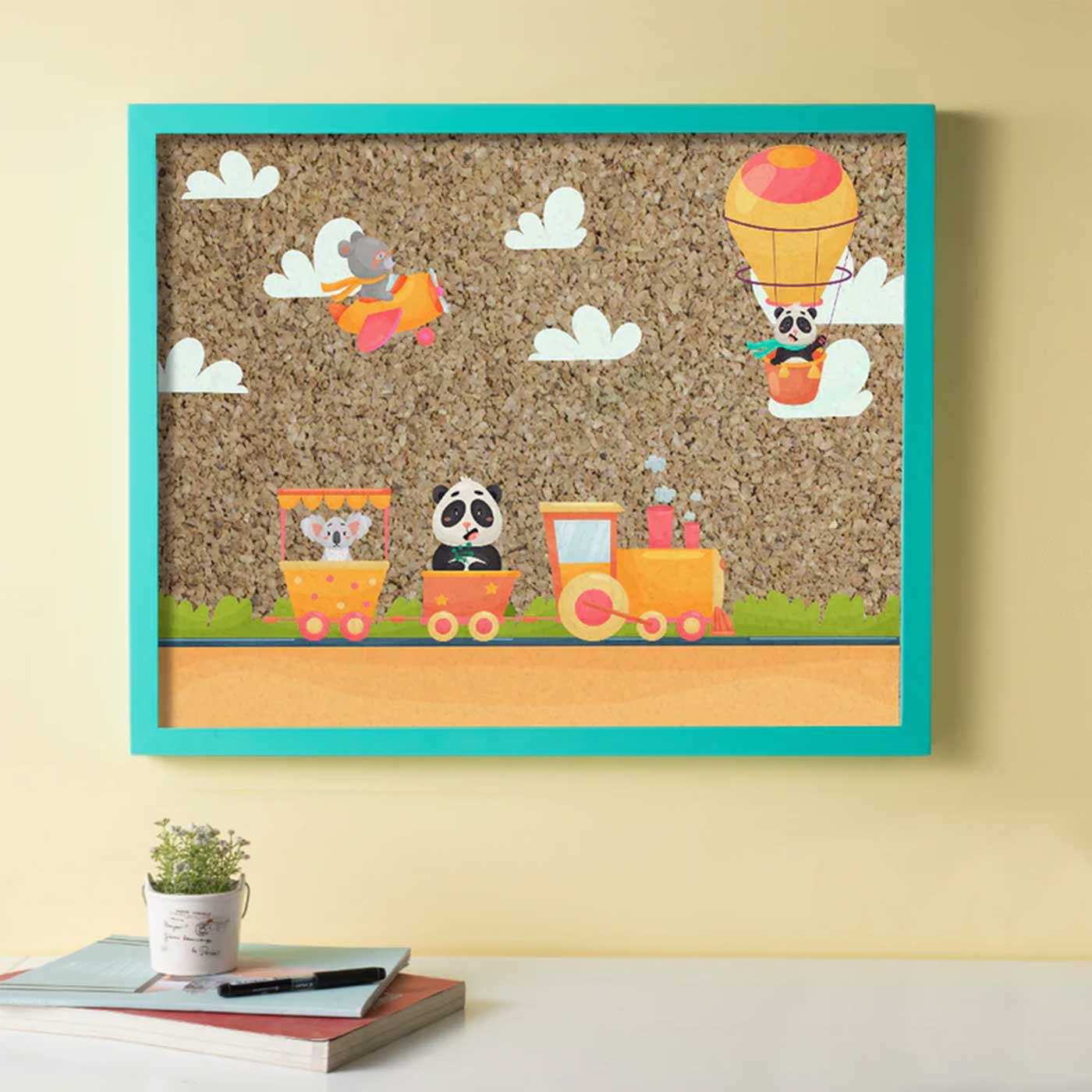 Buy Handmade All Aboard Wooden Pinboard For Kids Online On Zwende