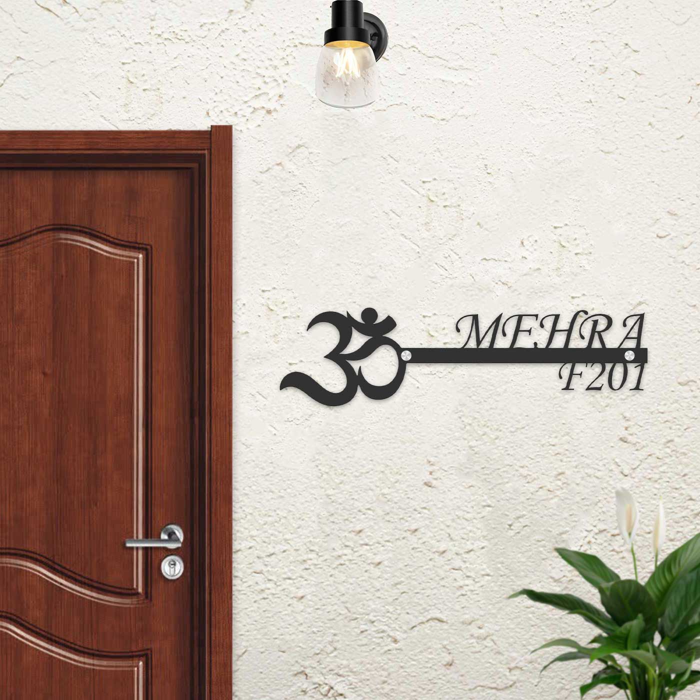 Buy Personalized Religious Theme Laser Cut Metal Name Plate Online On ...