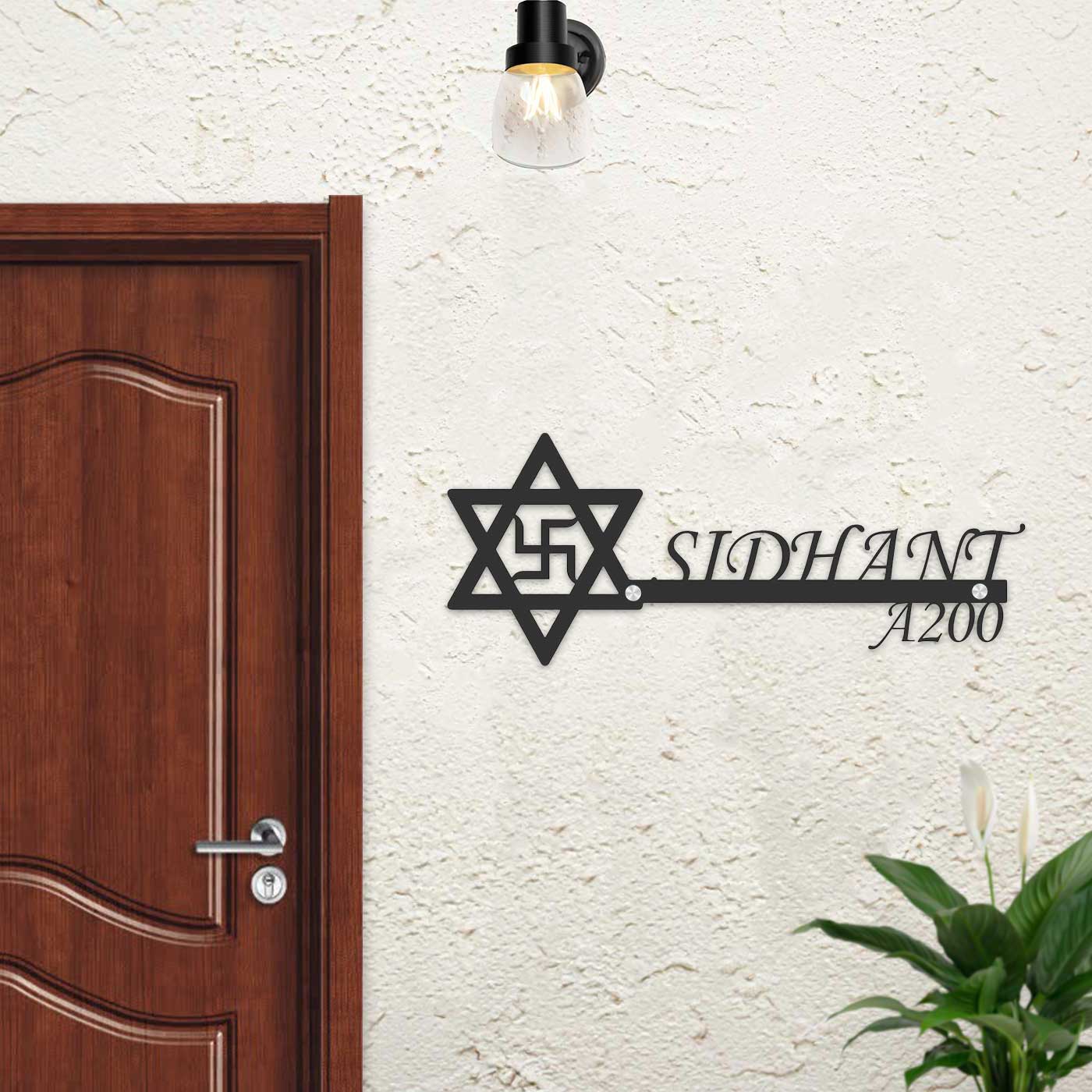 Buy Personalized Religious Theme Laser Cut Metal Name Plate Online On ...