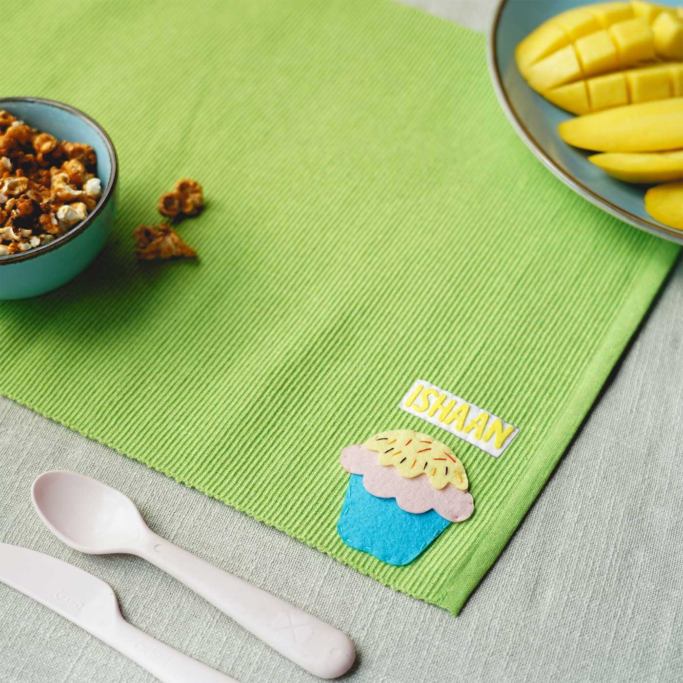 Buy Personalized Handmade CupcakeTable Mat For Kids Online On Zwende