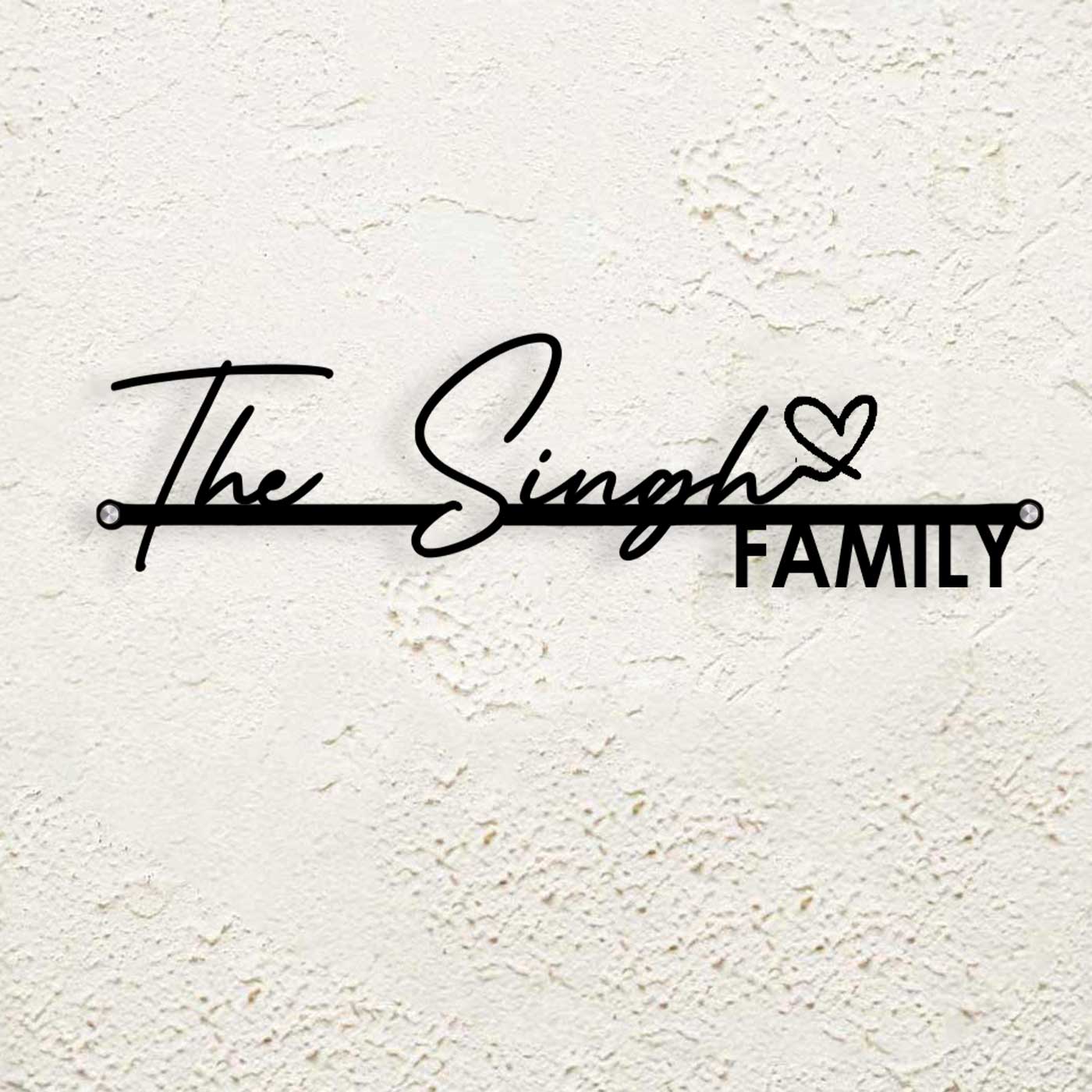 Buy Personalized Laser Cut Minimalist Design Steel Name Plate Online On ...
