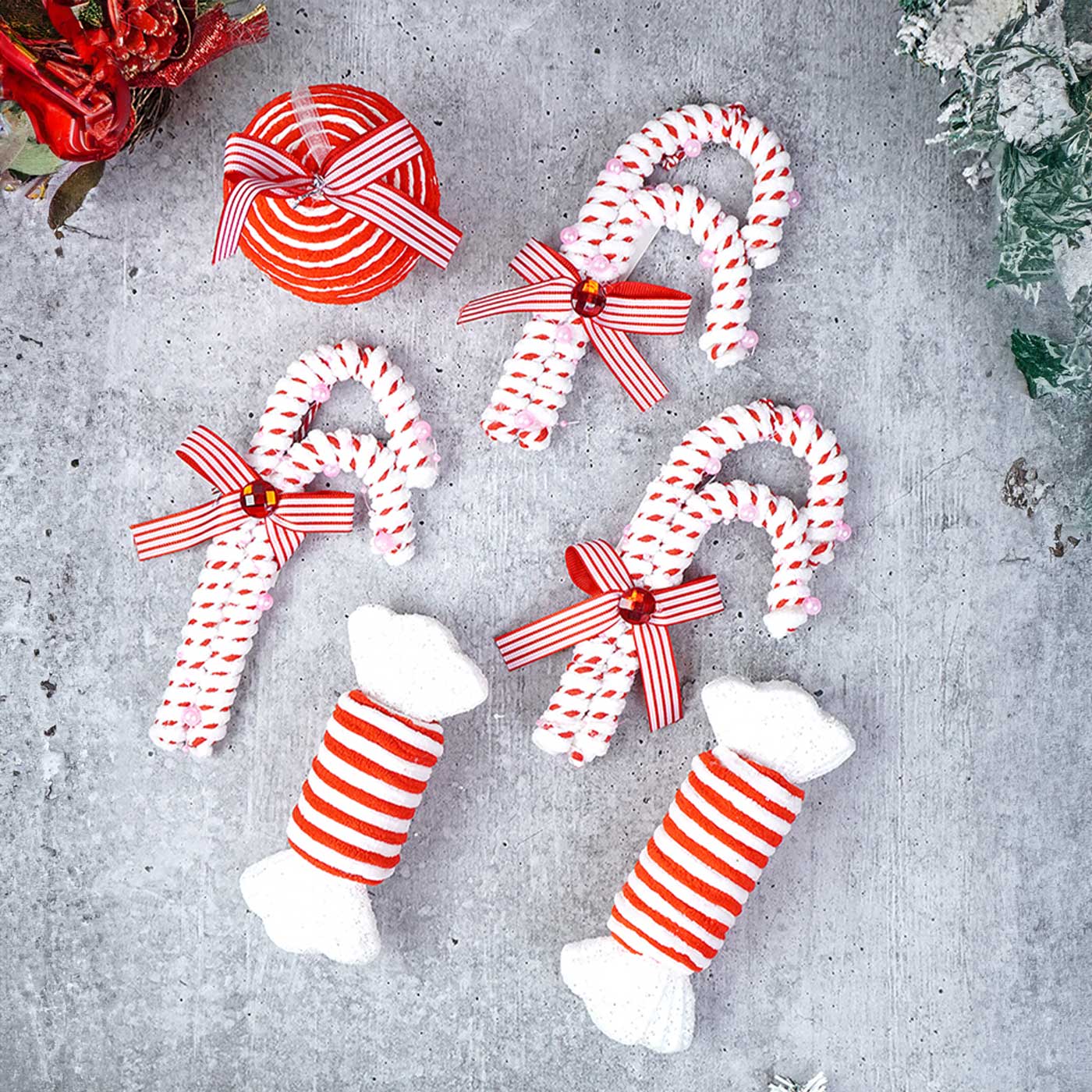Buy Handmade Trio Candyland Themed Ornaments For Christmas Tree ...