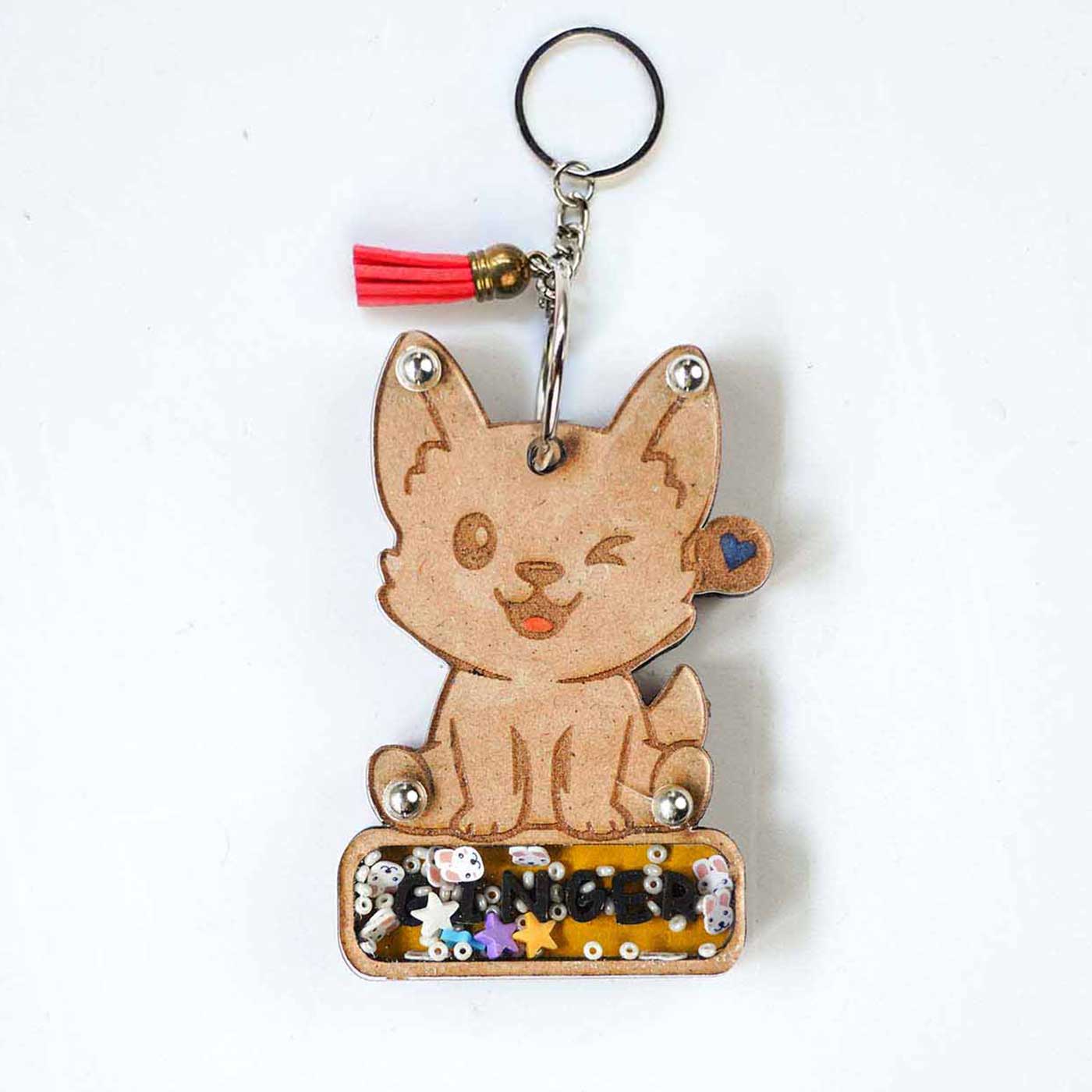 Buy Personalized Dog Shaped Keychain For Kids Online On Zwende