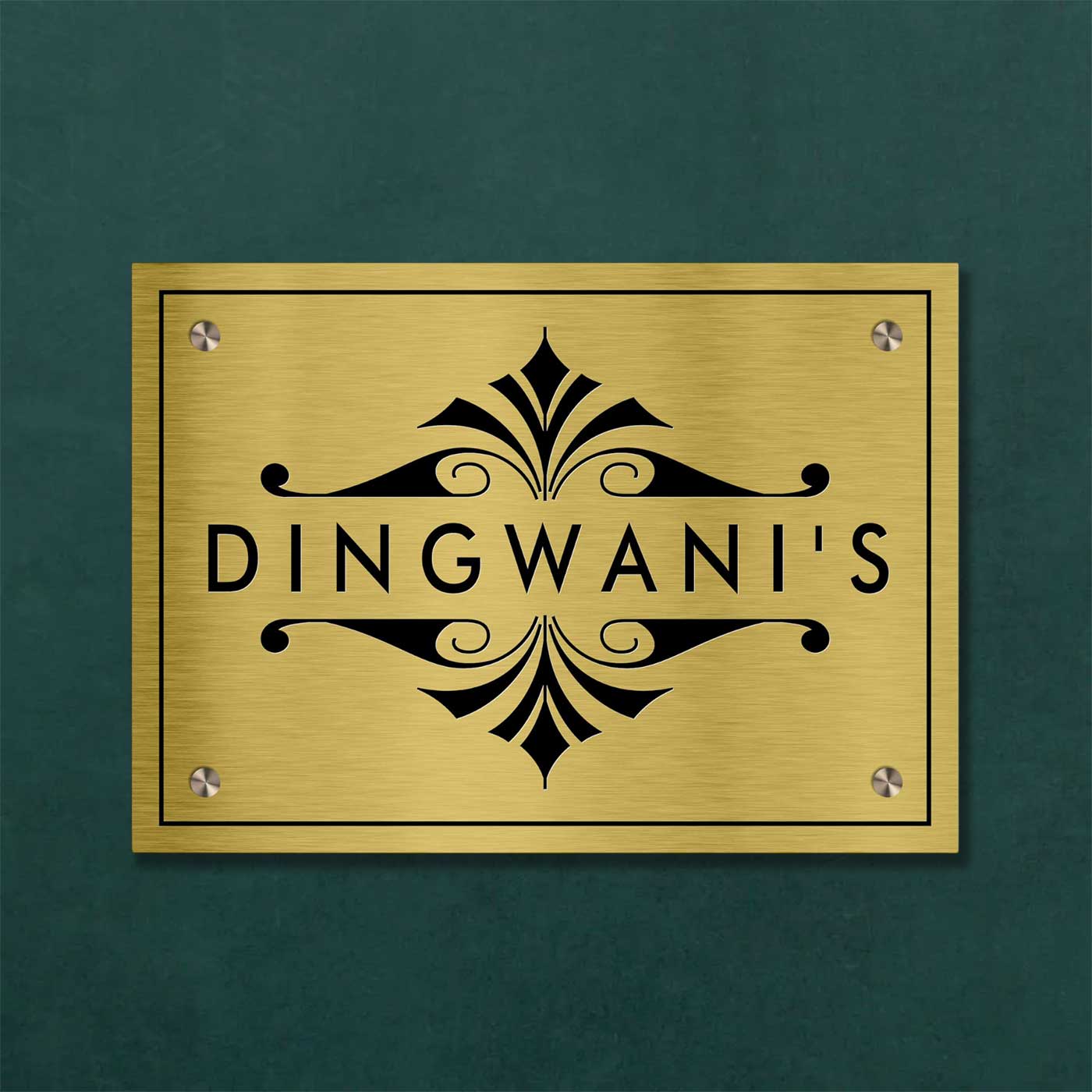 Buy Personalized Engraved Minimalist Stainless Steel Name Plate Online ...