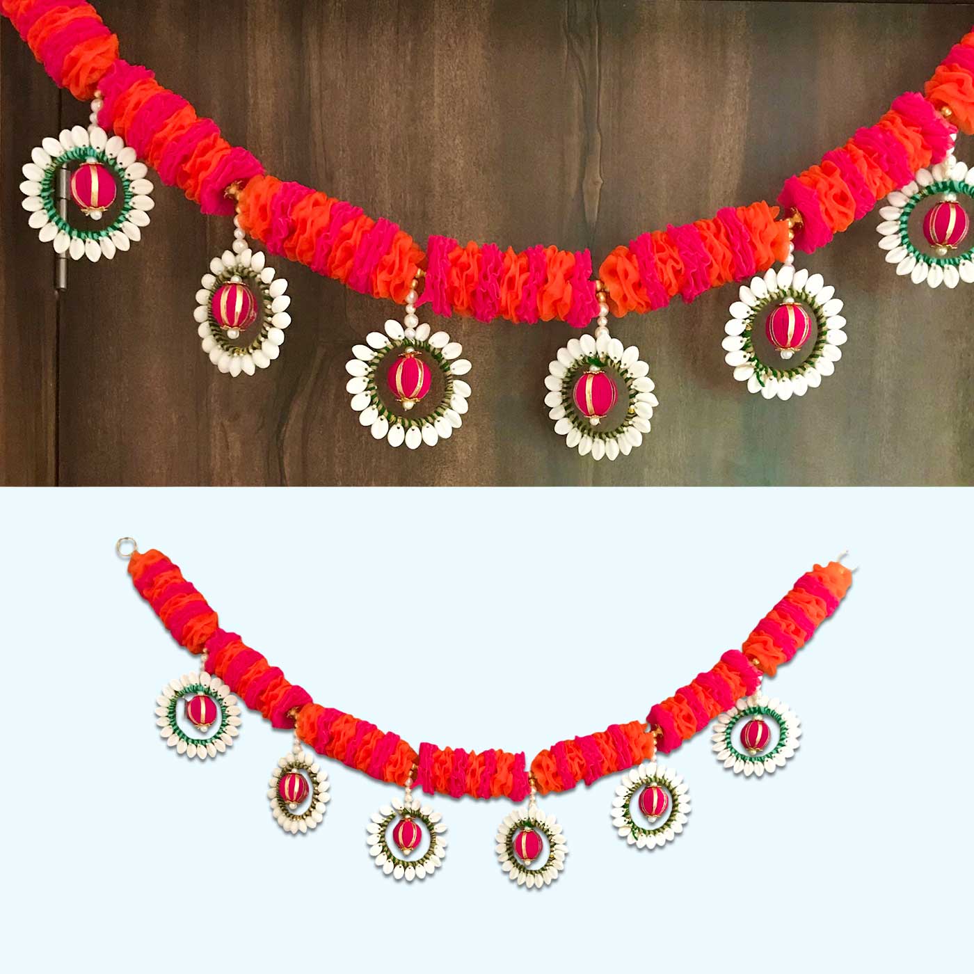 Buy Handmade Decorative Shell Bangles Toran Online On Zwende