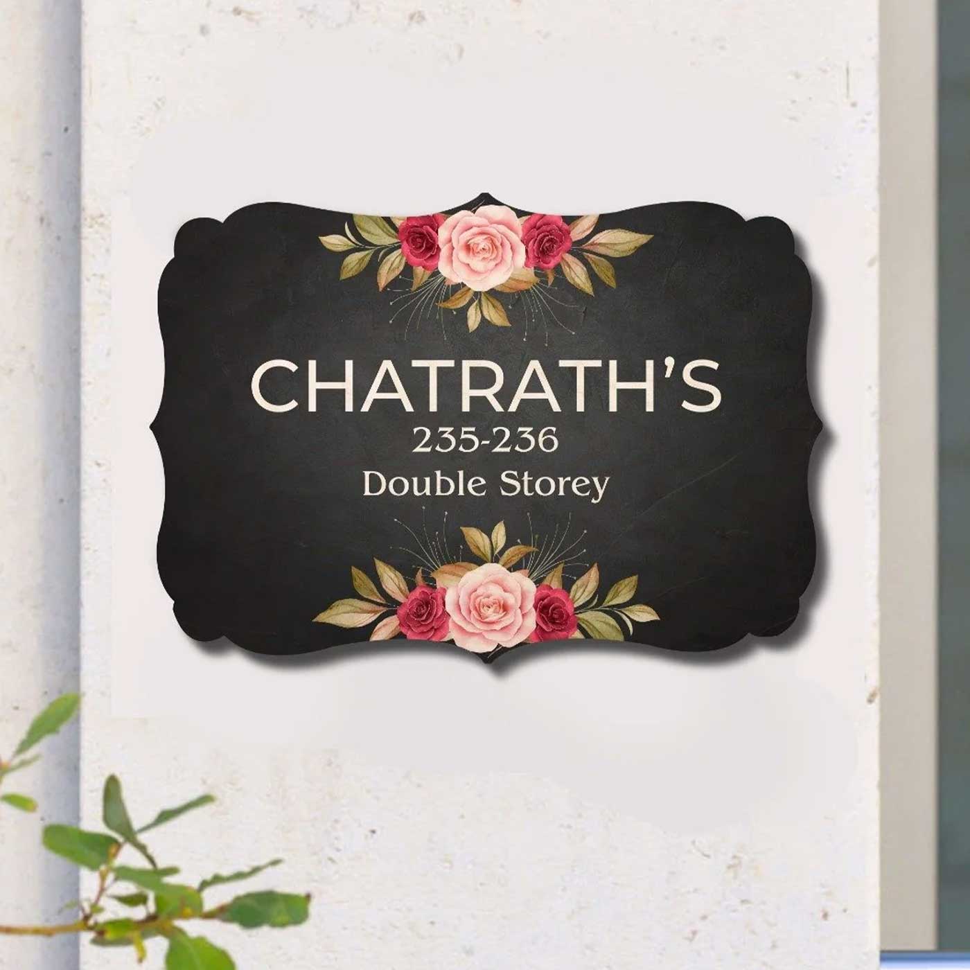 Buy Personalized Chalk Board Theme Mdf Wood Name Plate Online On Zwende