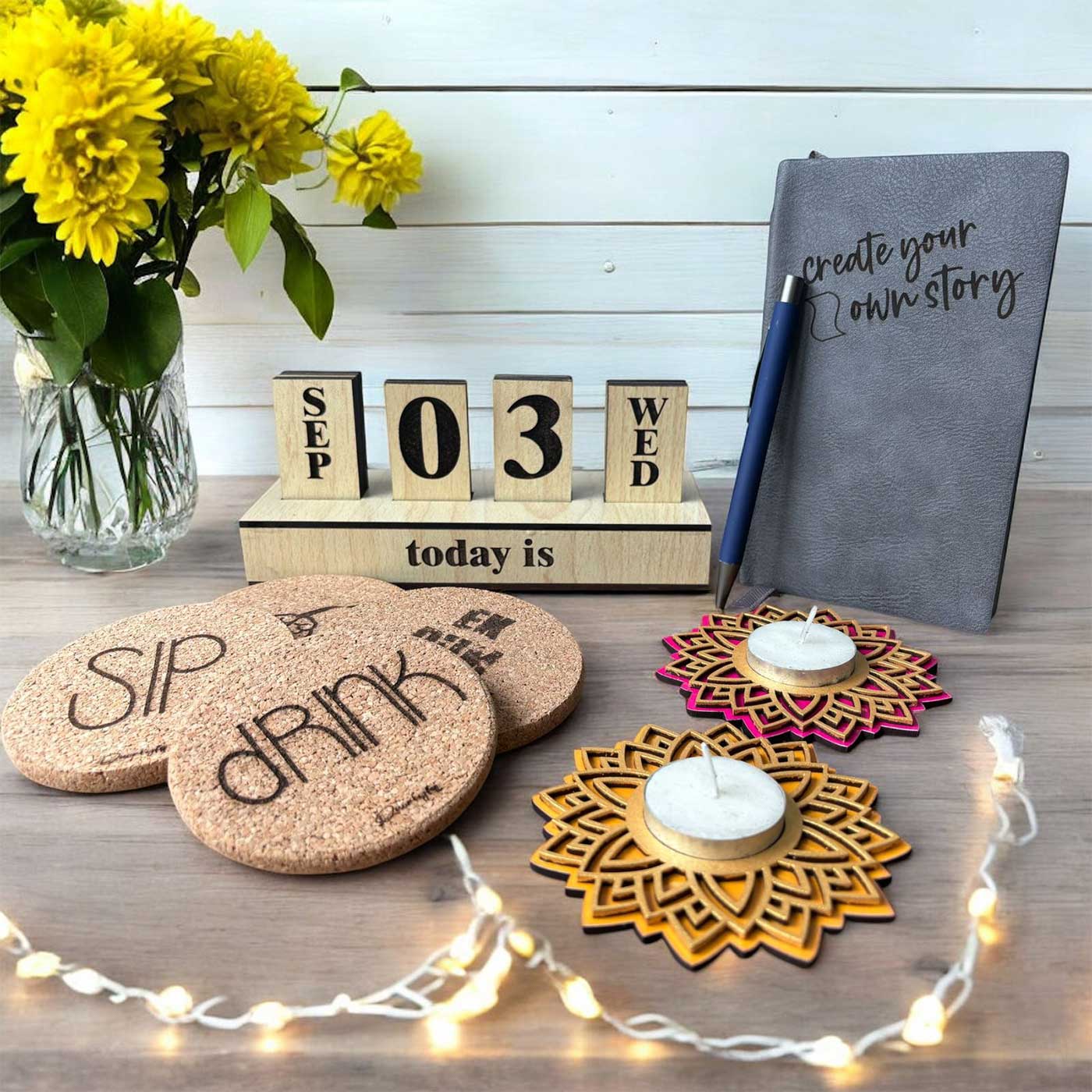 Buy Handmade Whimsy & Wisdom Gift Set | Set Of 9 Online On Zwende